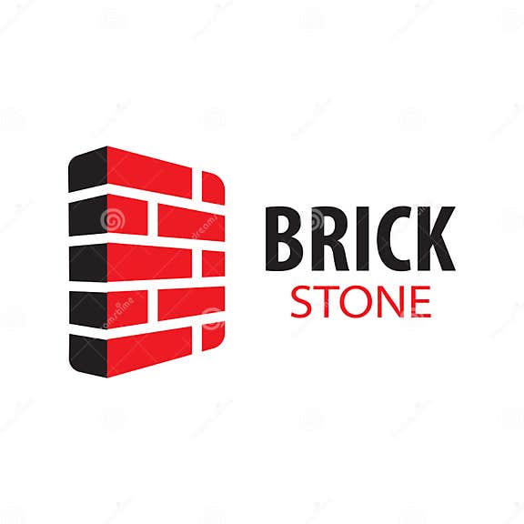 Vector Set of Logos Brick Stones, Construction Stock Vector ...