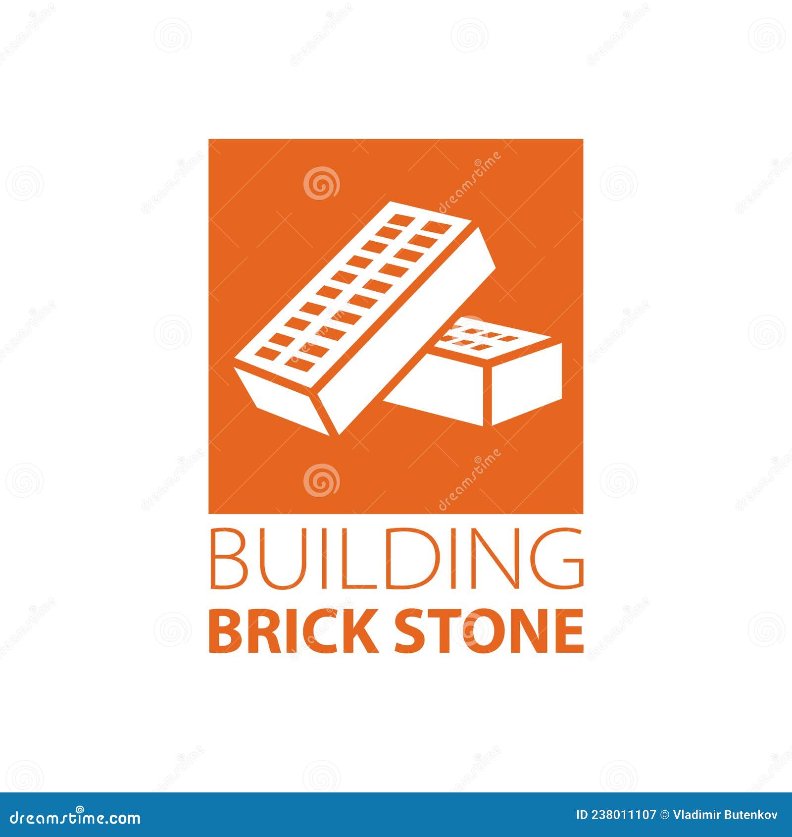 Vector Set of Logos Brick Stones, Construction Stock Vector ...