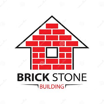 Vector Set of Logos Brick Stones, Construction Stock Vector ...