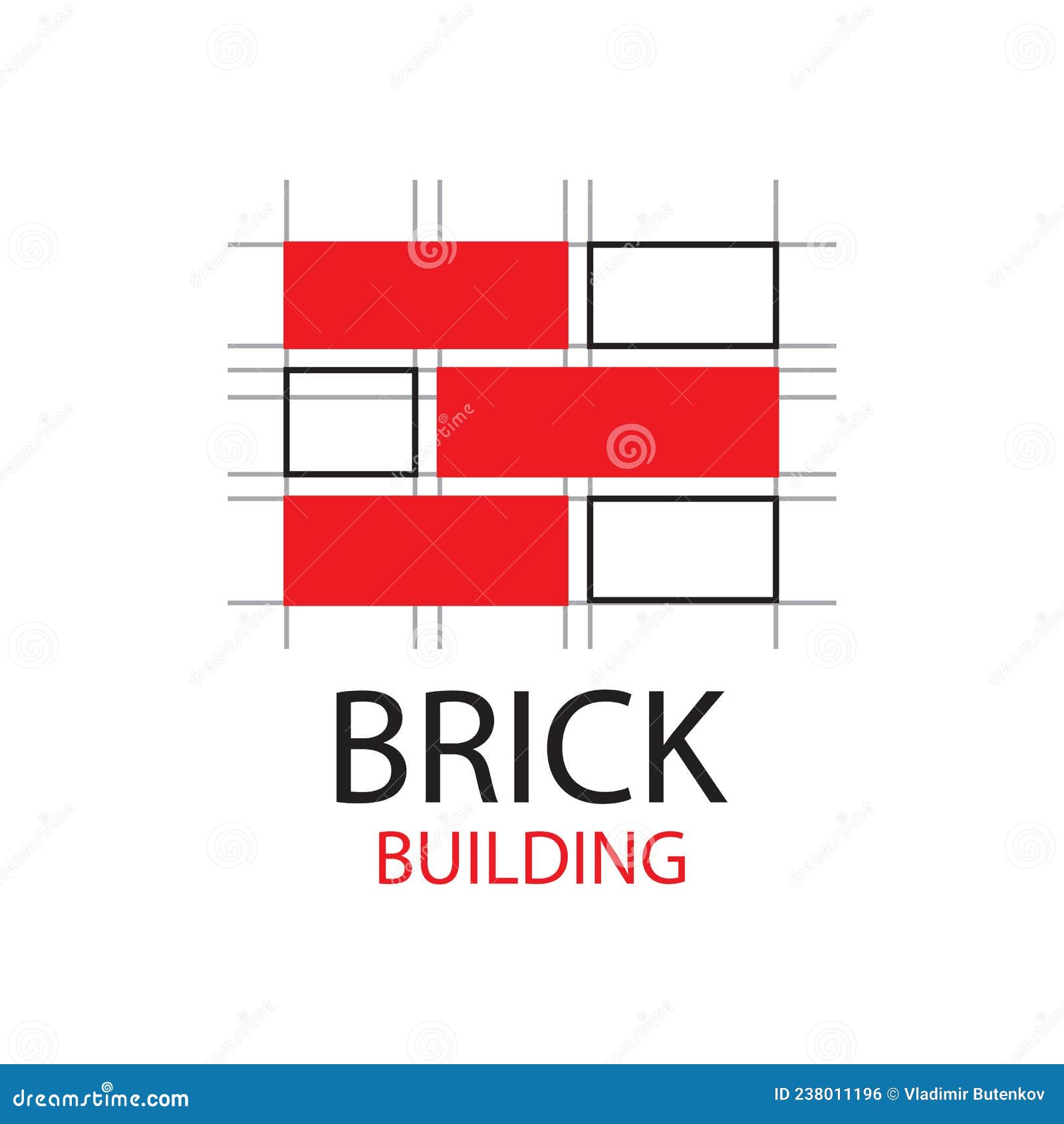 Vector Set of Logos Brick Stones, Construction Stock Vector ...
