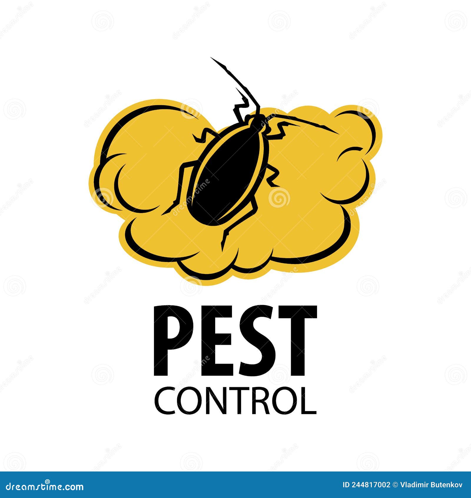 Vector Set of Logos for Pest Control Company Stock Vector ...