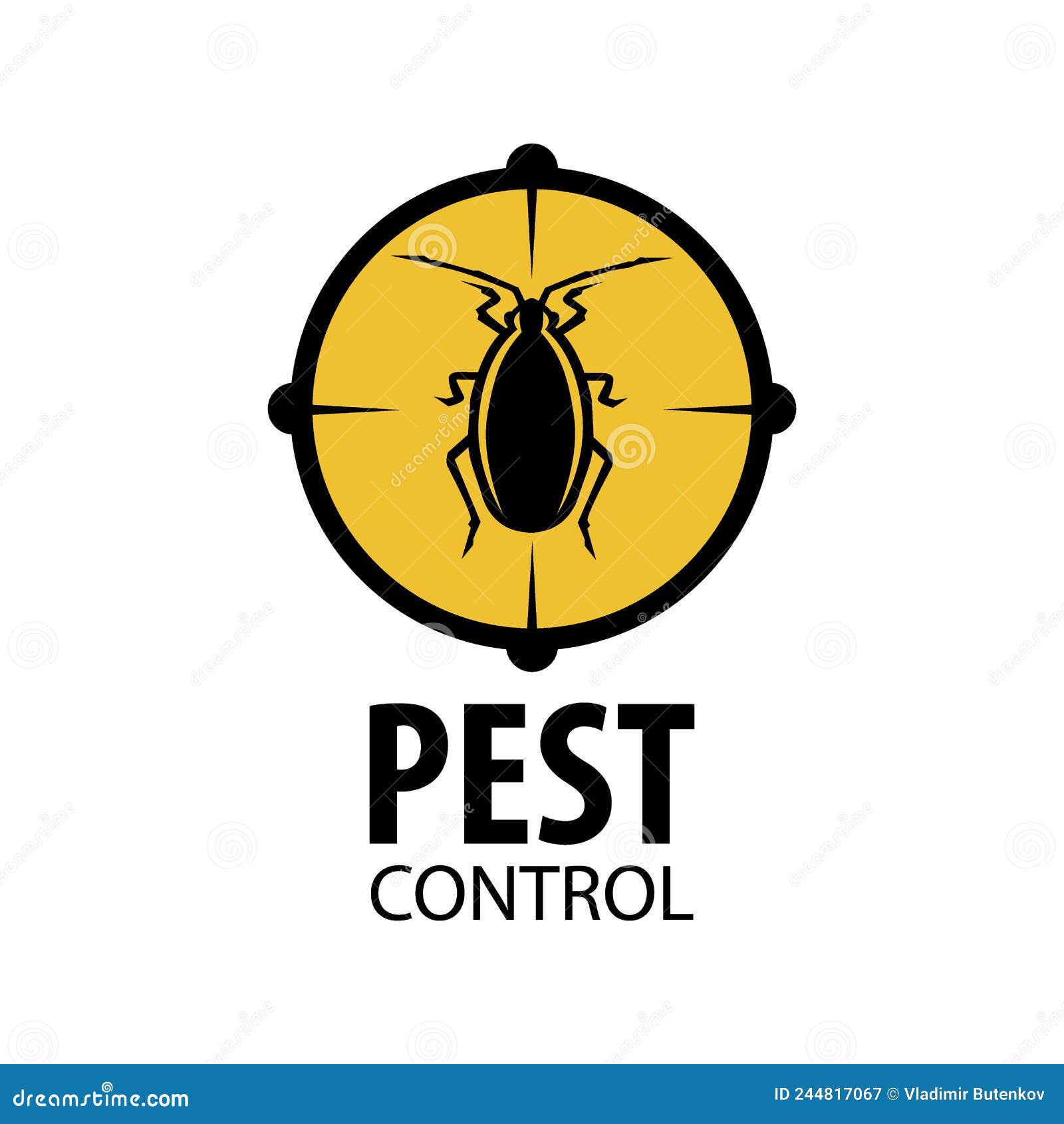 Vector Set of Logos for Pest Control Company Stock Vector ...