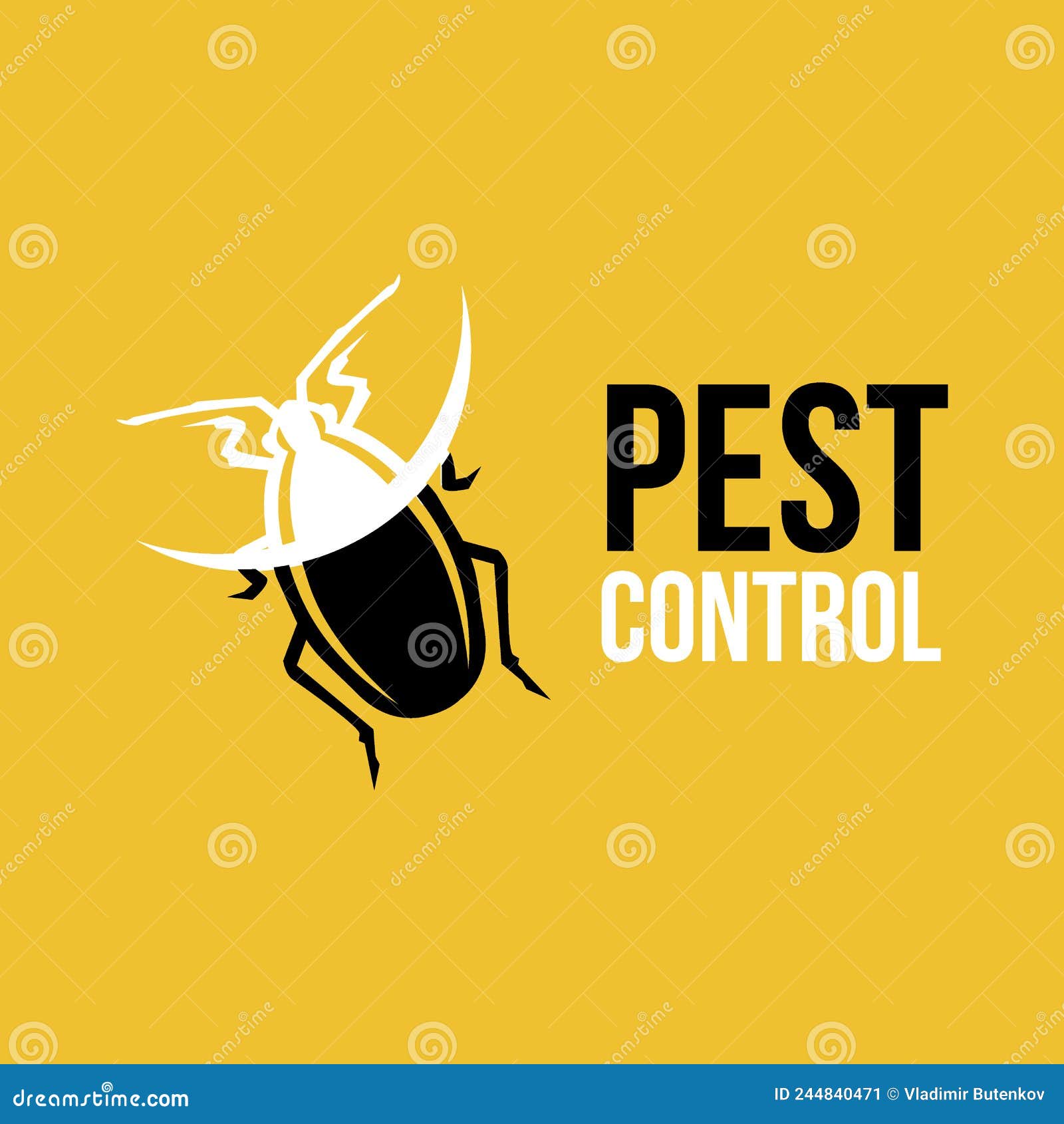 Vector Set of Logos for Pest Control Company Stock Vector ...