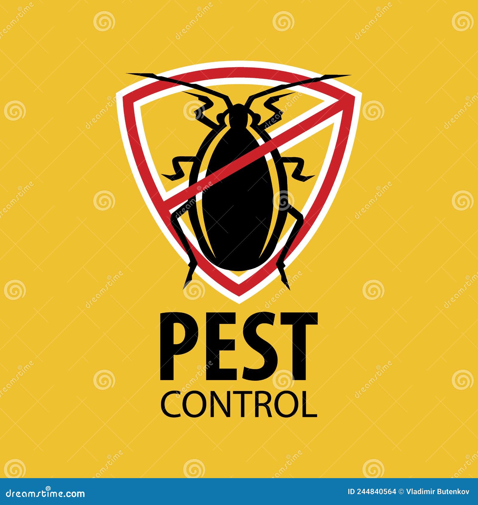 Vector Set of Logos for Pest Control Company Stock Vector ...