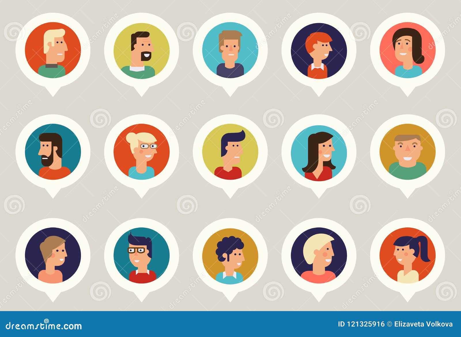 Vector Material Cartoon Character Collection Stock Vector ...