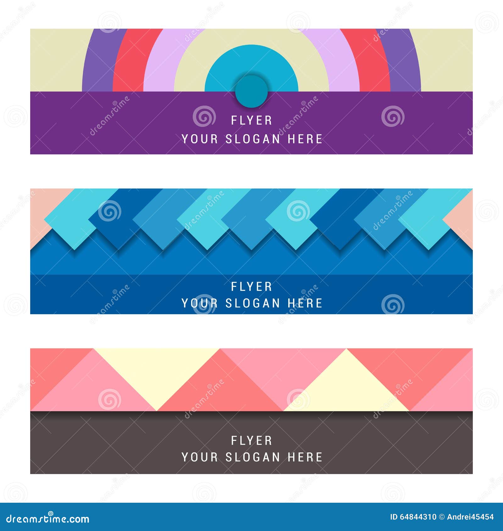 Vector Set Material Design Card and Banners Stock Illustration ...