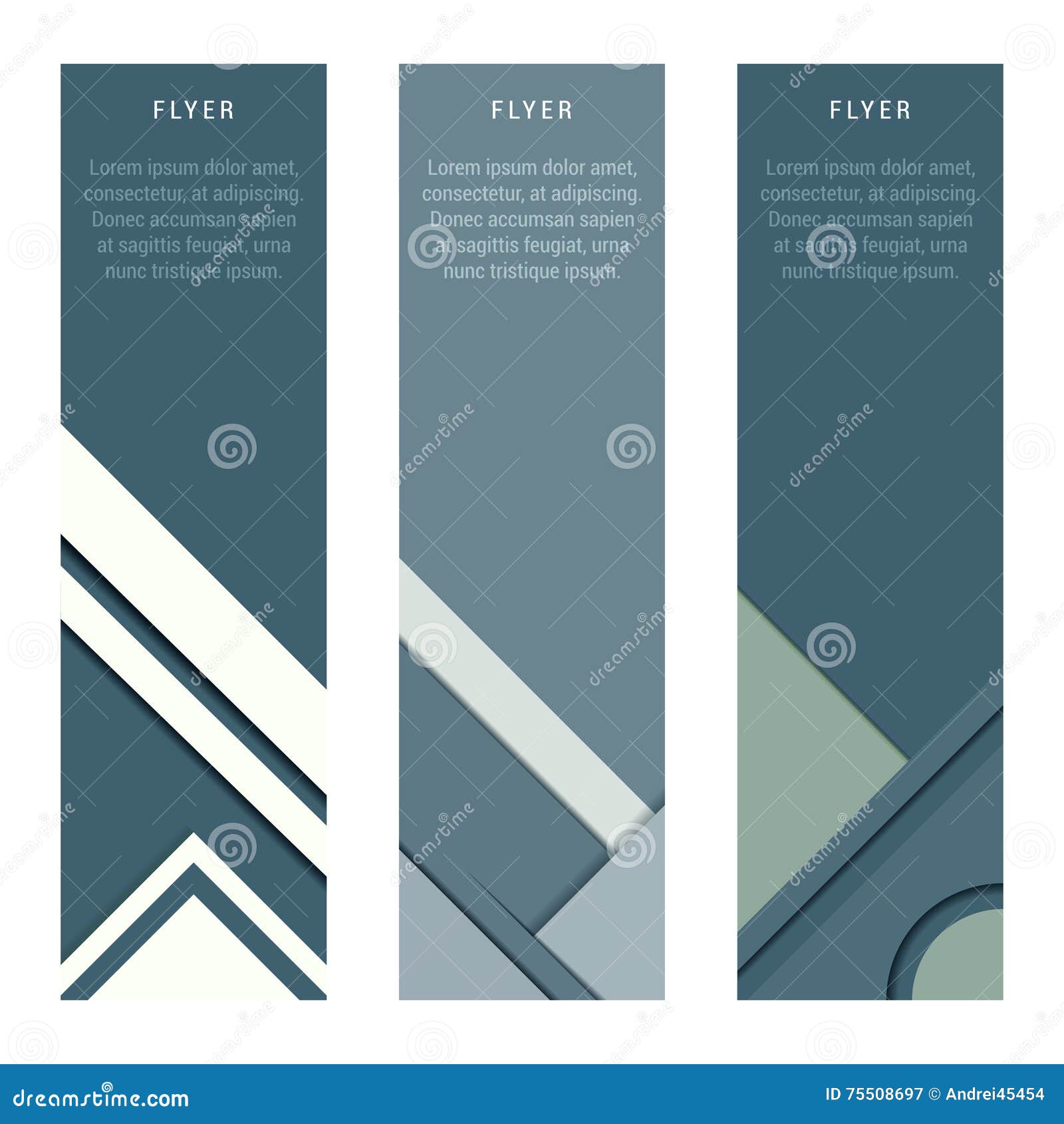 Vector Set Material Design Card and Banners Stock Illustration ...