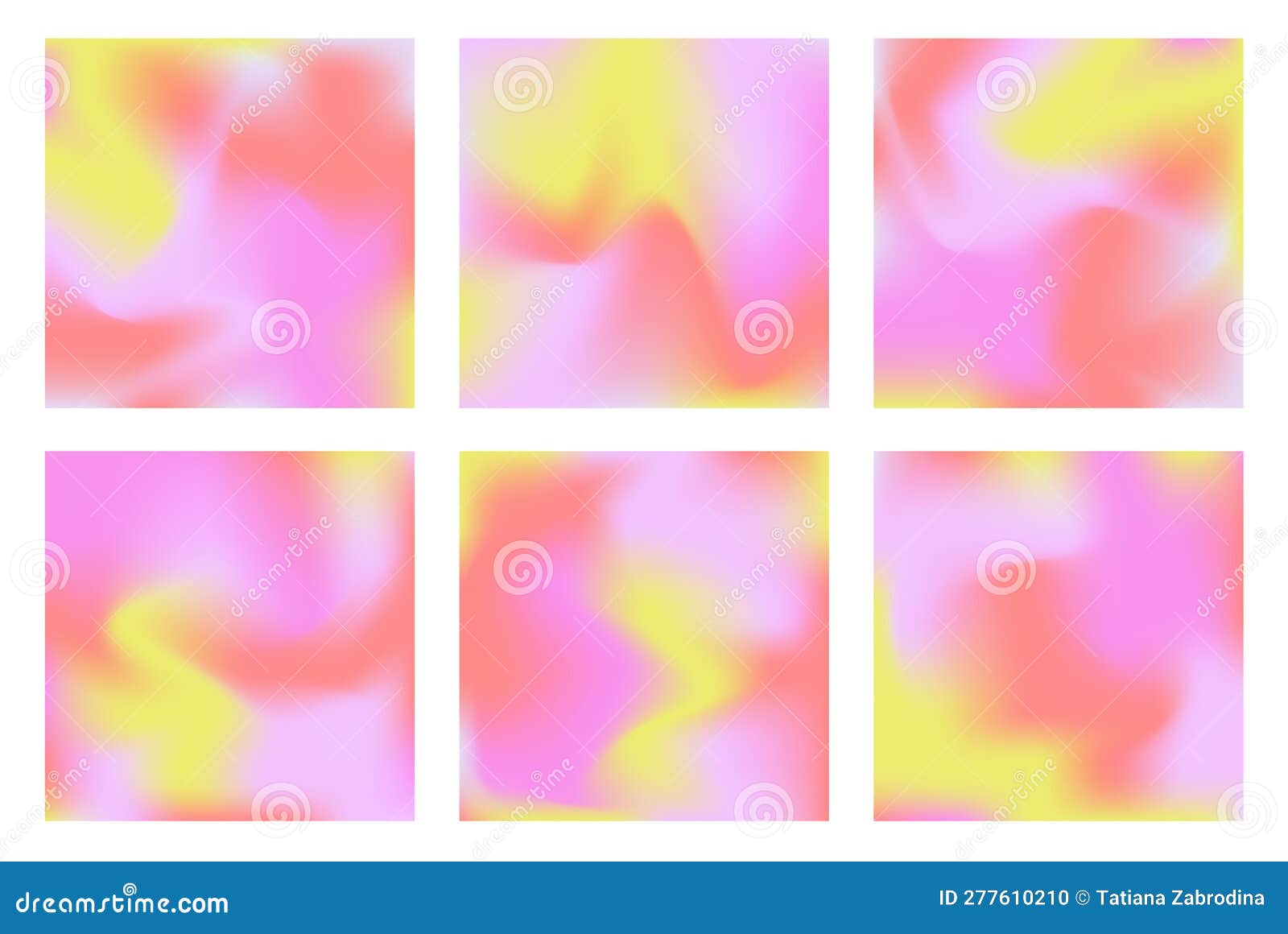 Vector Set of Mesh Gradient Backgrounds Stock Vector - Illustration of ...