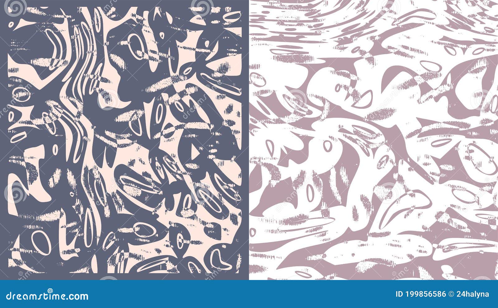 Abstract Cartoon Background with Irregular Pattern. Multiple Curved ...