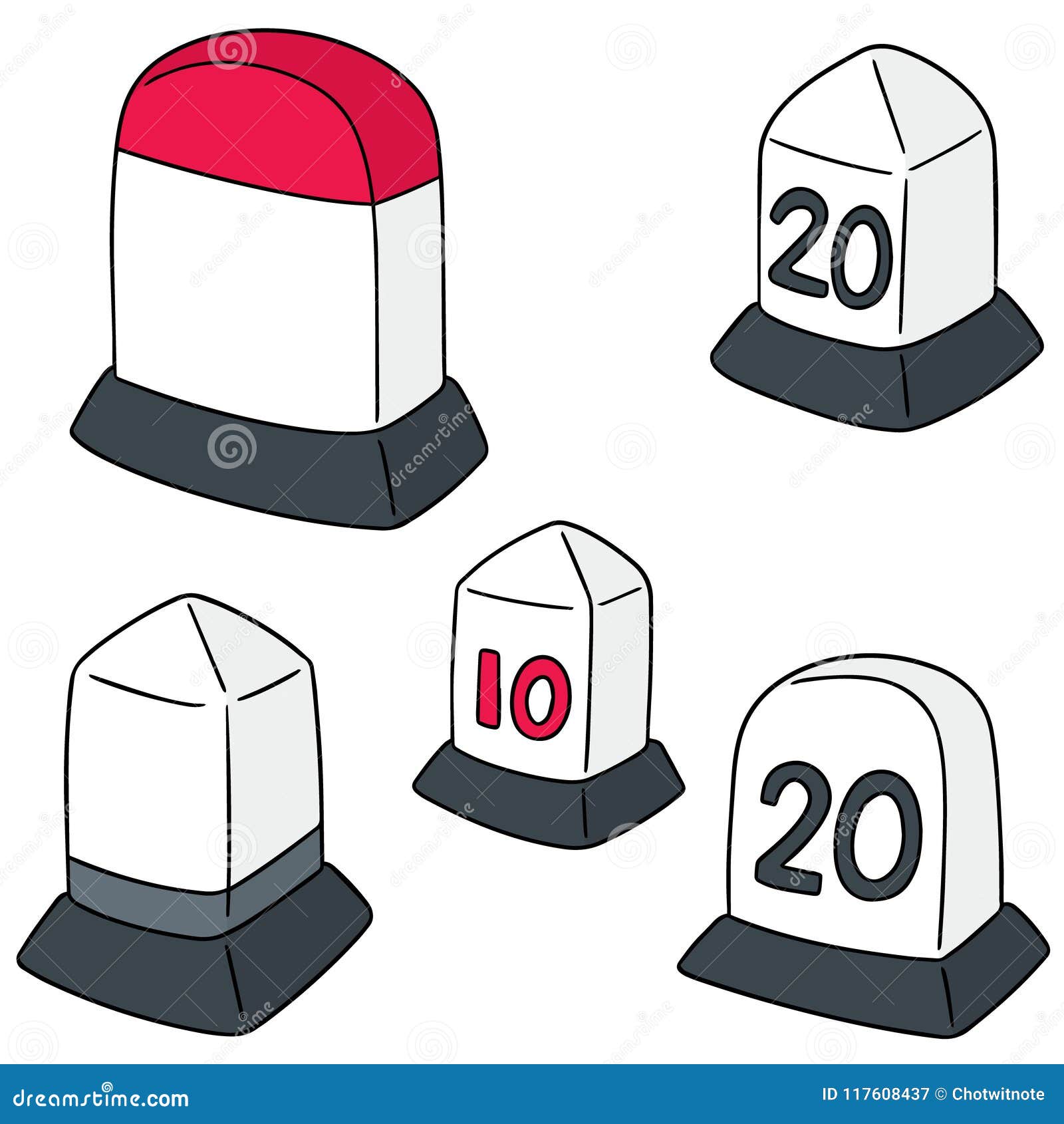 Vector set of milestone stock vector. Illustration of kilometer - 117608437 Vector set of milestone stock vector. Illustration of kilometer - 117608437