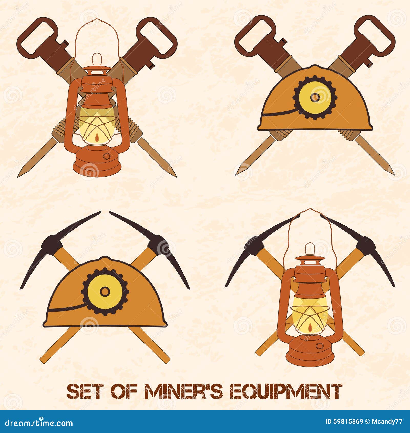 Vector Set From Mine Tools | CartoonDealer.com #59815869