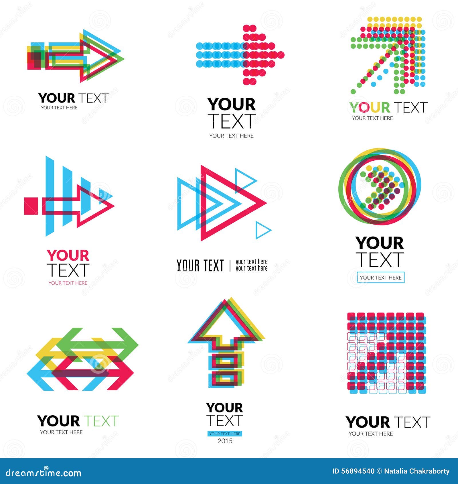 Sun Forms Logos Cartoon Vector | CartoonDealer.com #56894327