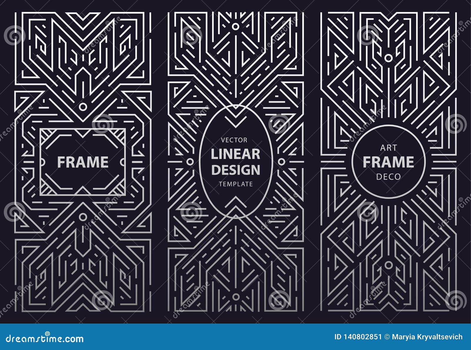 Vector Set of Monogram Design in Trendy Vintage and Mono Line Style ...