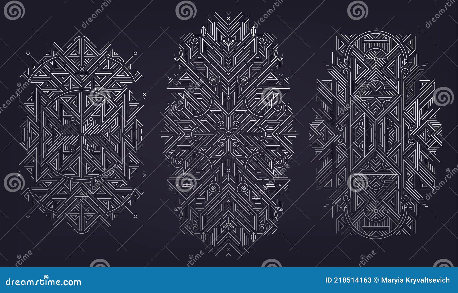 Vector Set of Monogram Design in Vintage and Mono Line Style with Space ...