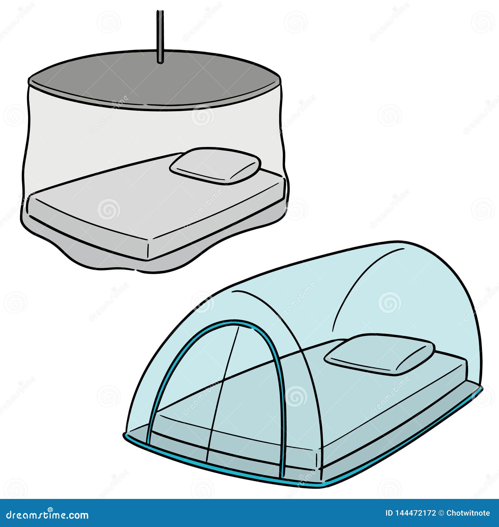 Vector set of mosquito net stock vector. Illustration of mosquito ...