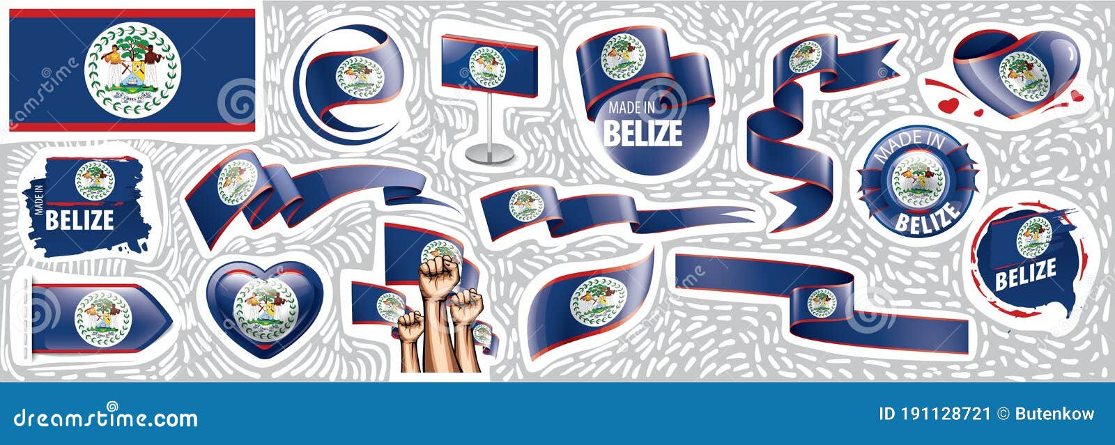 Flag Of Belize. Vector Drawing Sign | CartoonDealer.com #265685808