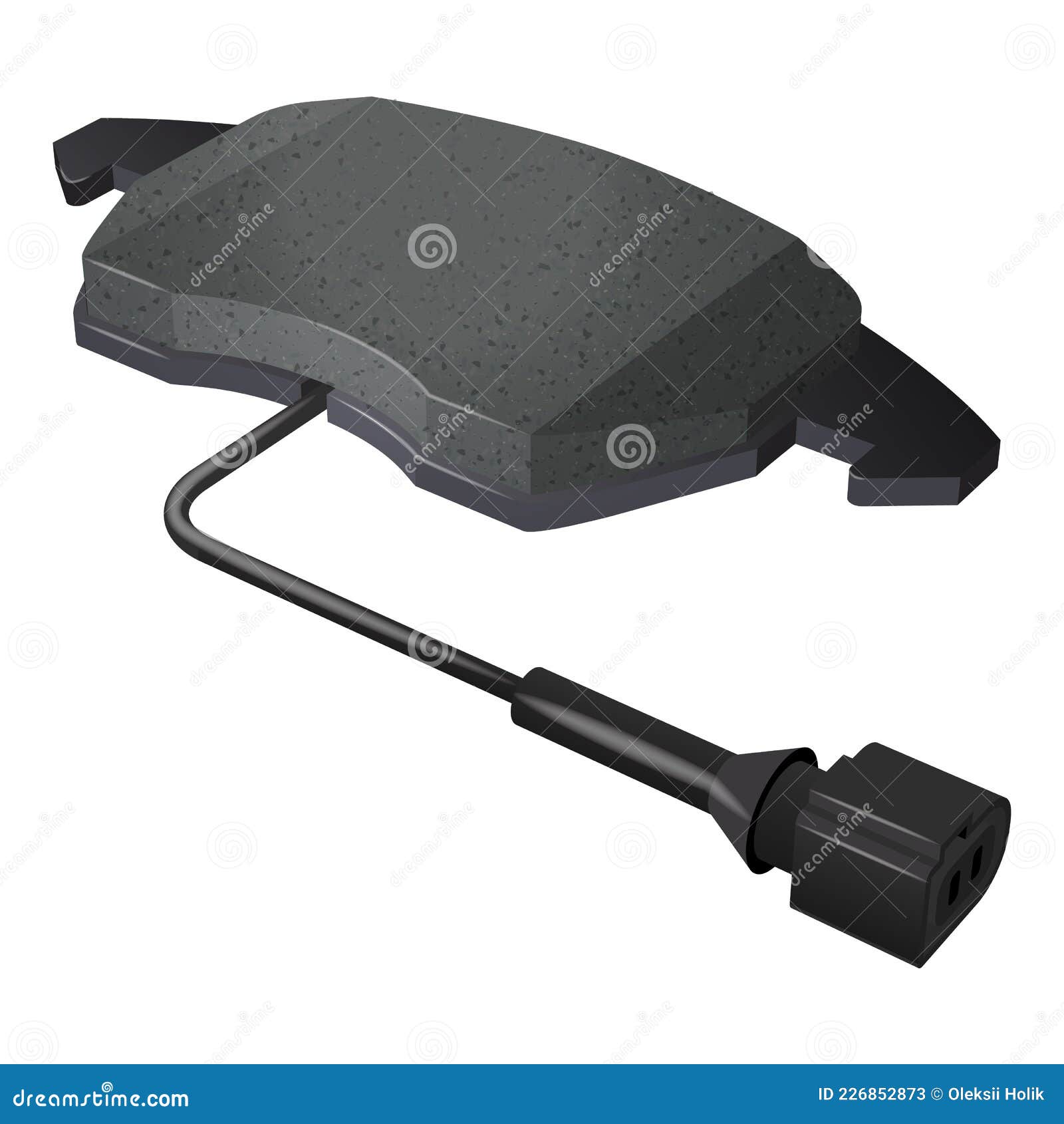 Vector Set of New Car Break Pads with Sensor for Replacement Stock ...