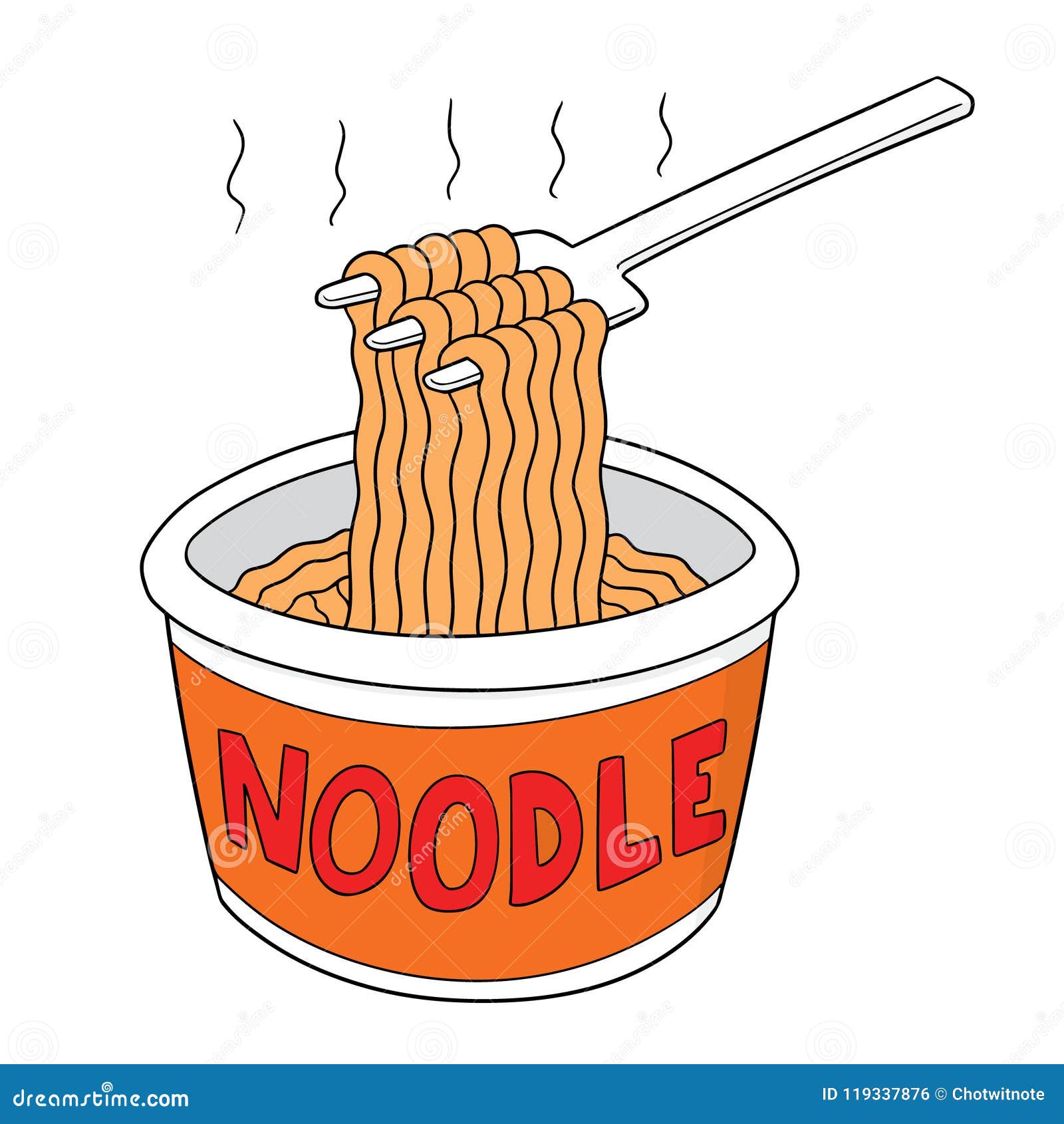 Vector set of noodle stock vector. Illustration of japan - 119337876