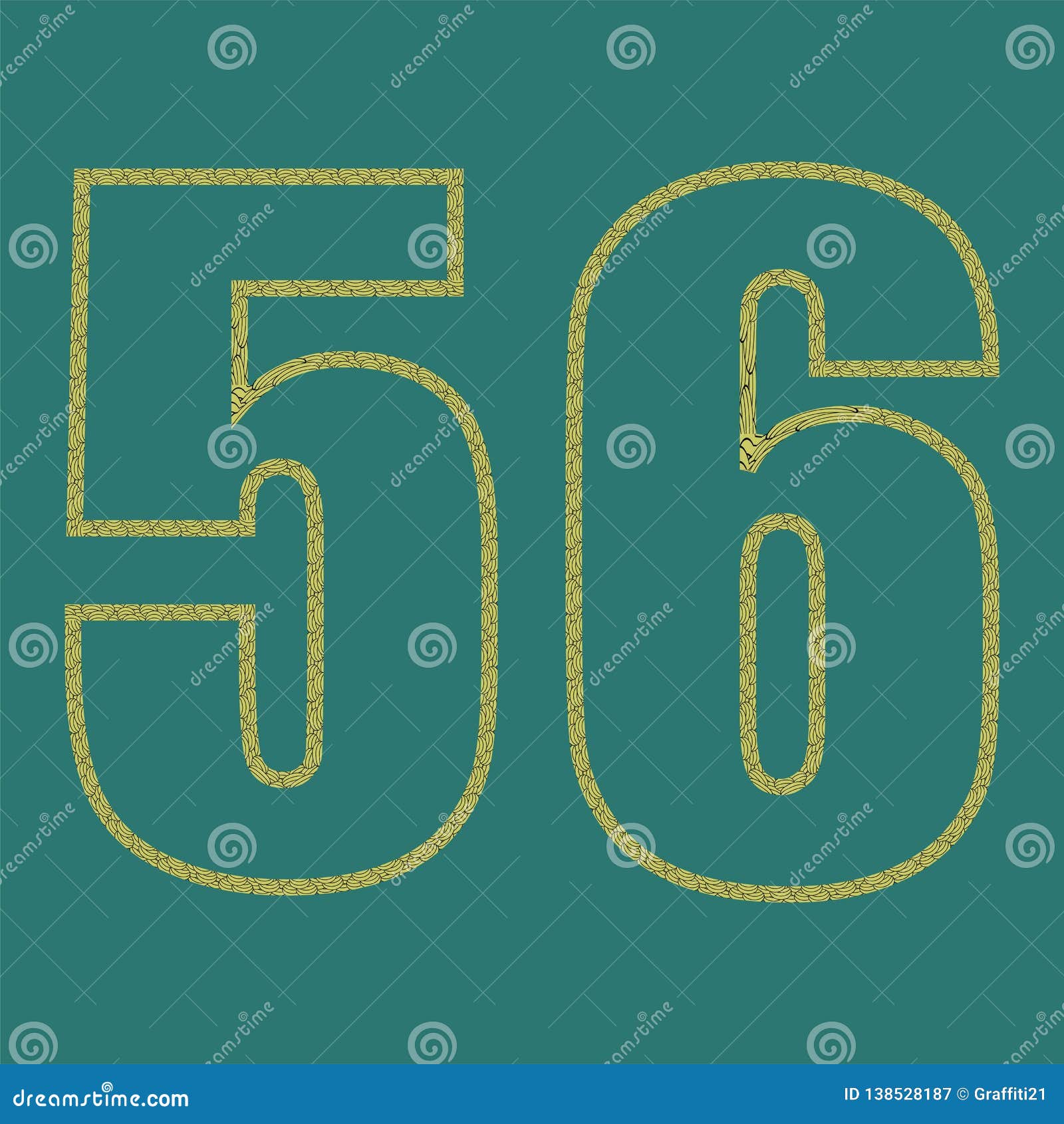 Vector Set Numbers Design Element. Vector Illustration Eps 10 Stock ...