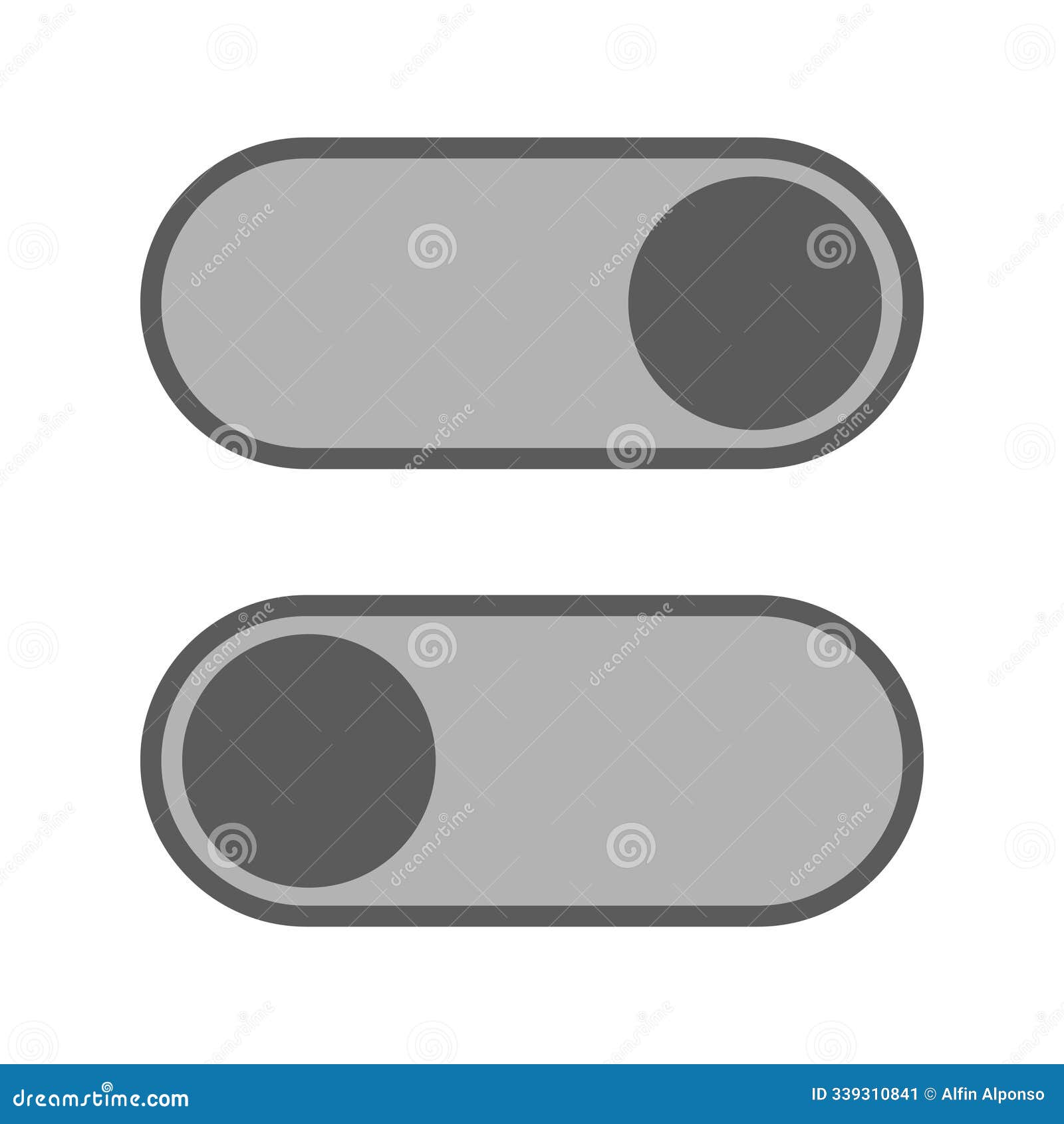 Vector Set of on and Off Switch Icons Stock Vector - Illustration of ...