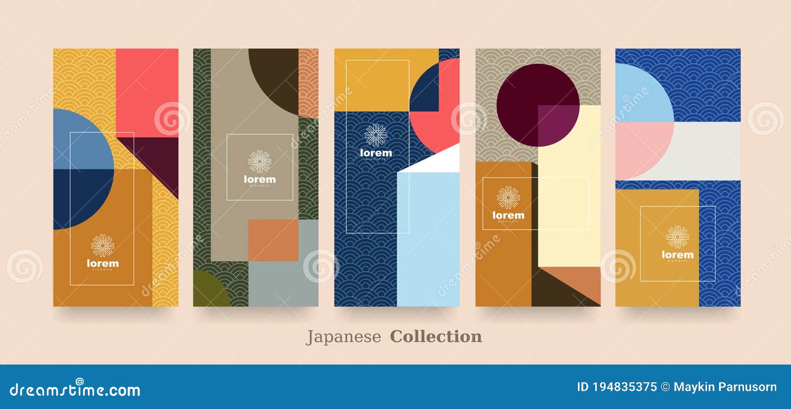 Packaging Abstract Arts Background Templates.Line Pattern in Asian ...