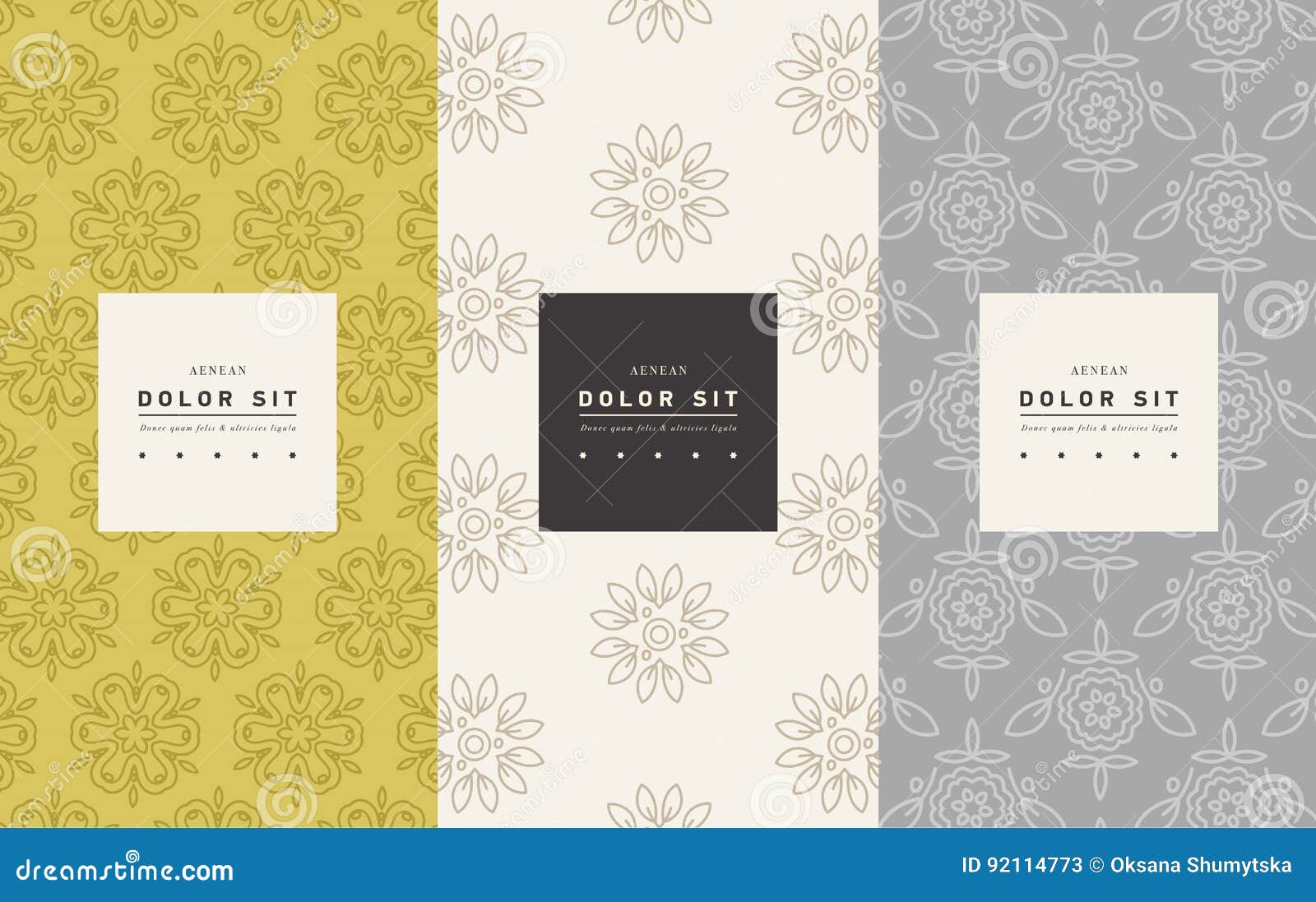 Vector Set of Packaging Design Templates Stock Vector - Illustration of ...