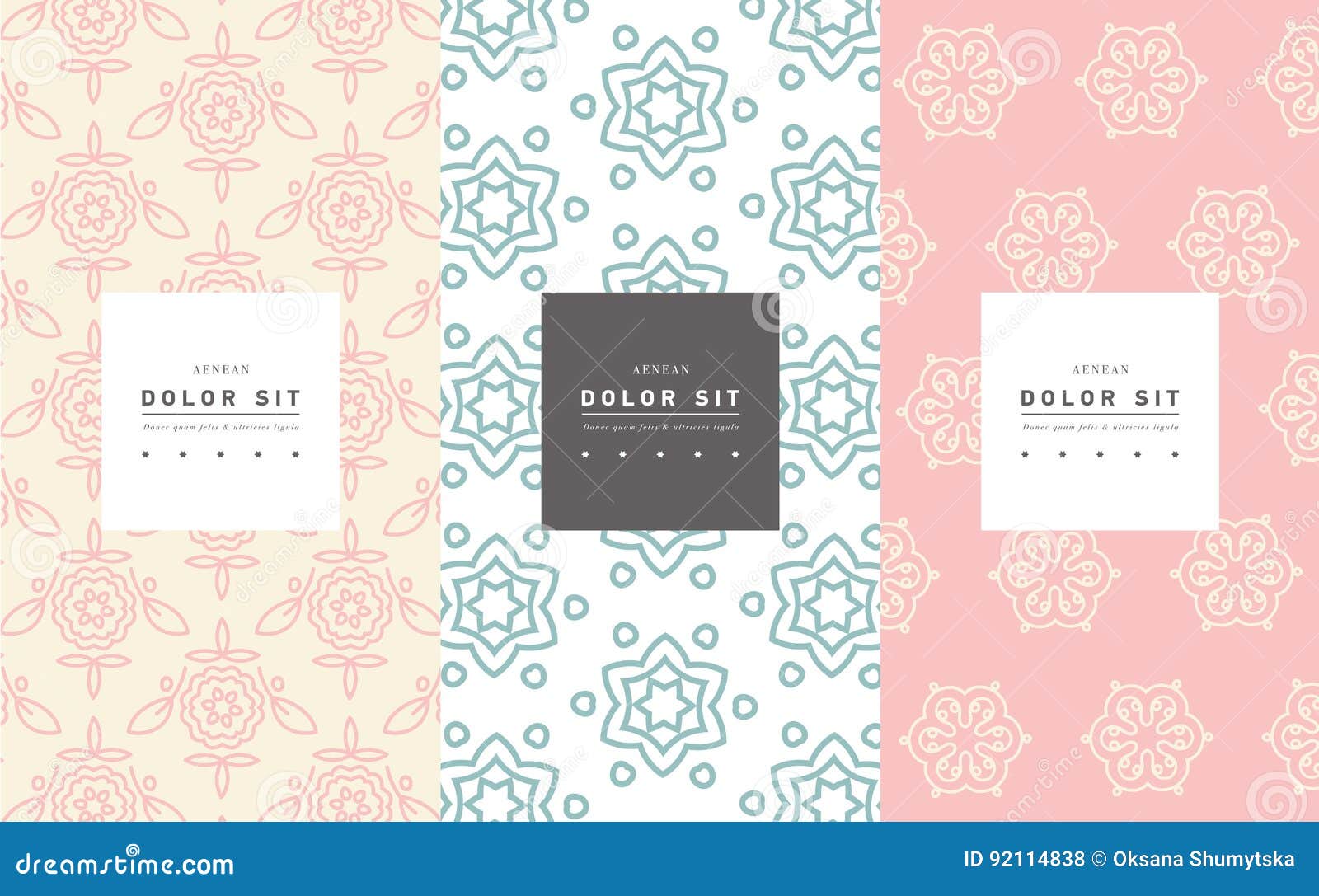 Vector Set of Packaging Design Templates Stock Vector - Illustration of ...