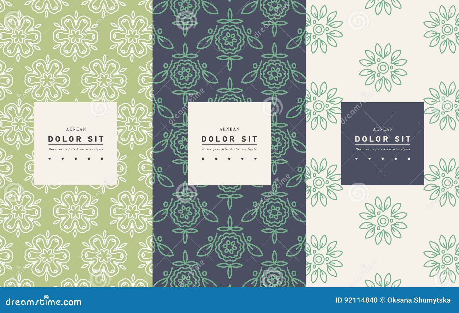 Vector Set of Packaging Design Templates Stock Vector - Illustration of ...