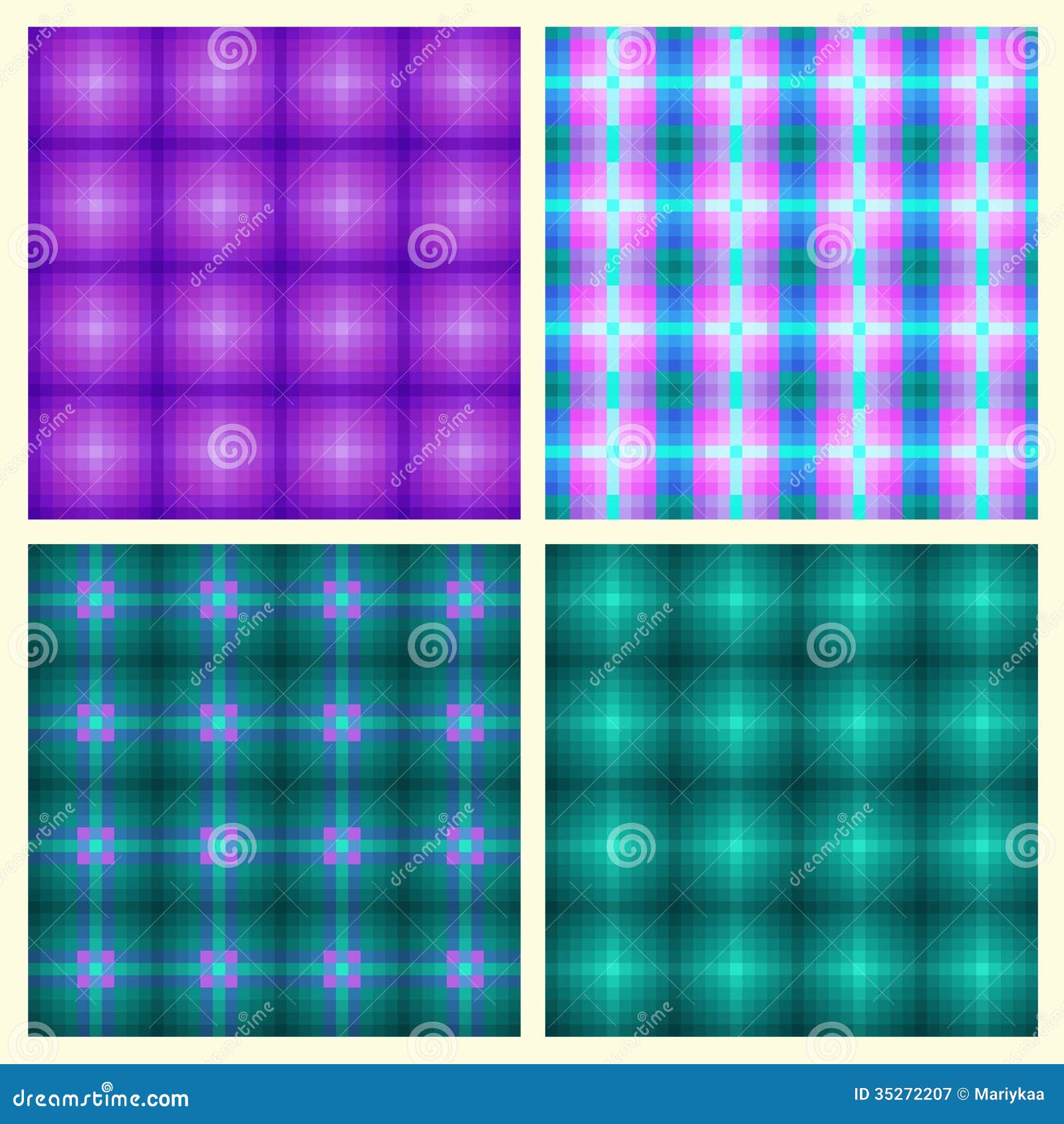 Vector set of patterns stock vector. Illustration of symmetry - 35272207