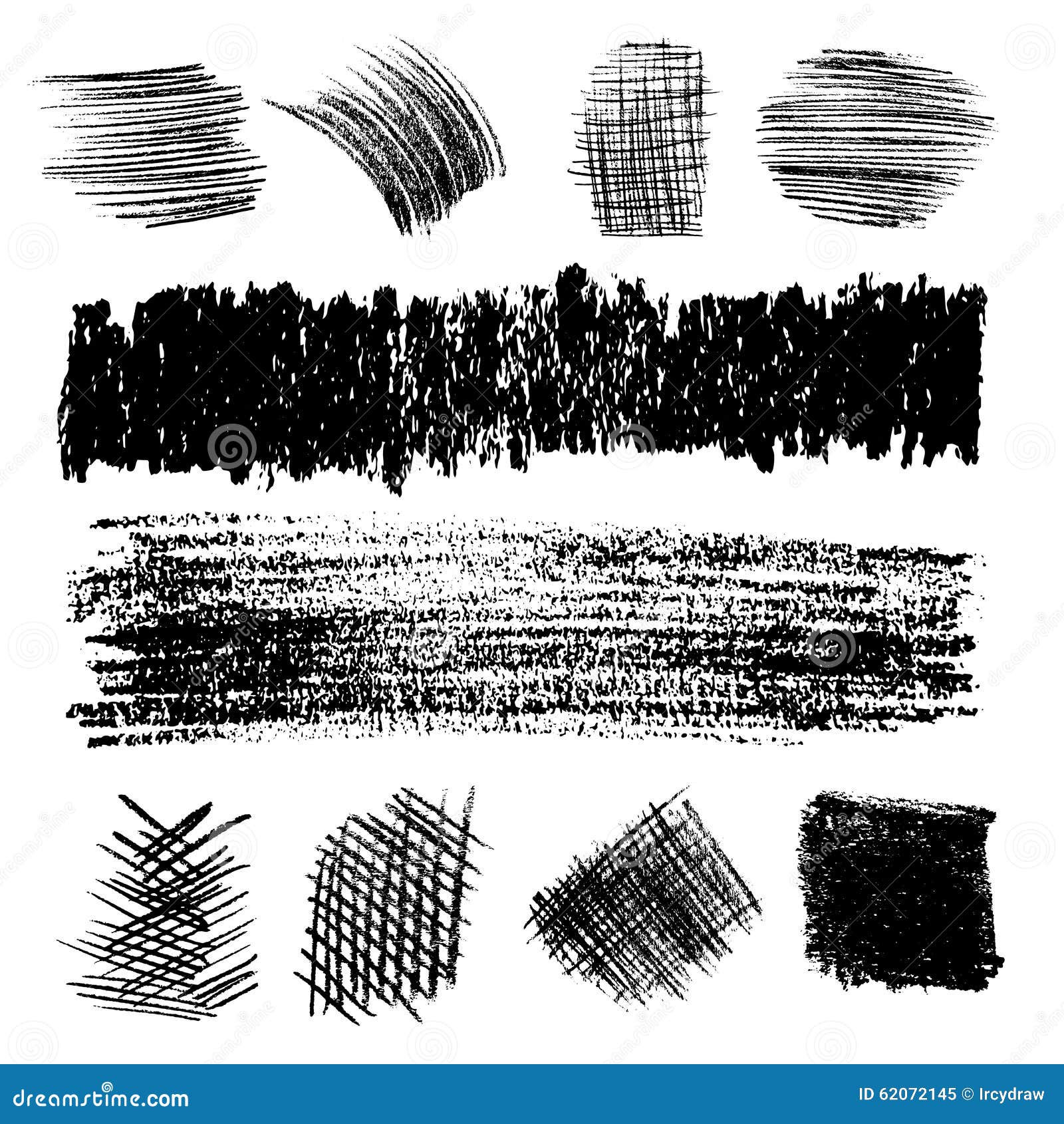 Vector Set of Pencil Hatching 2 Stock Vector - Illustration of linear ...