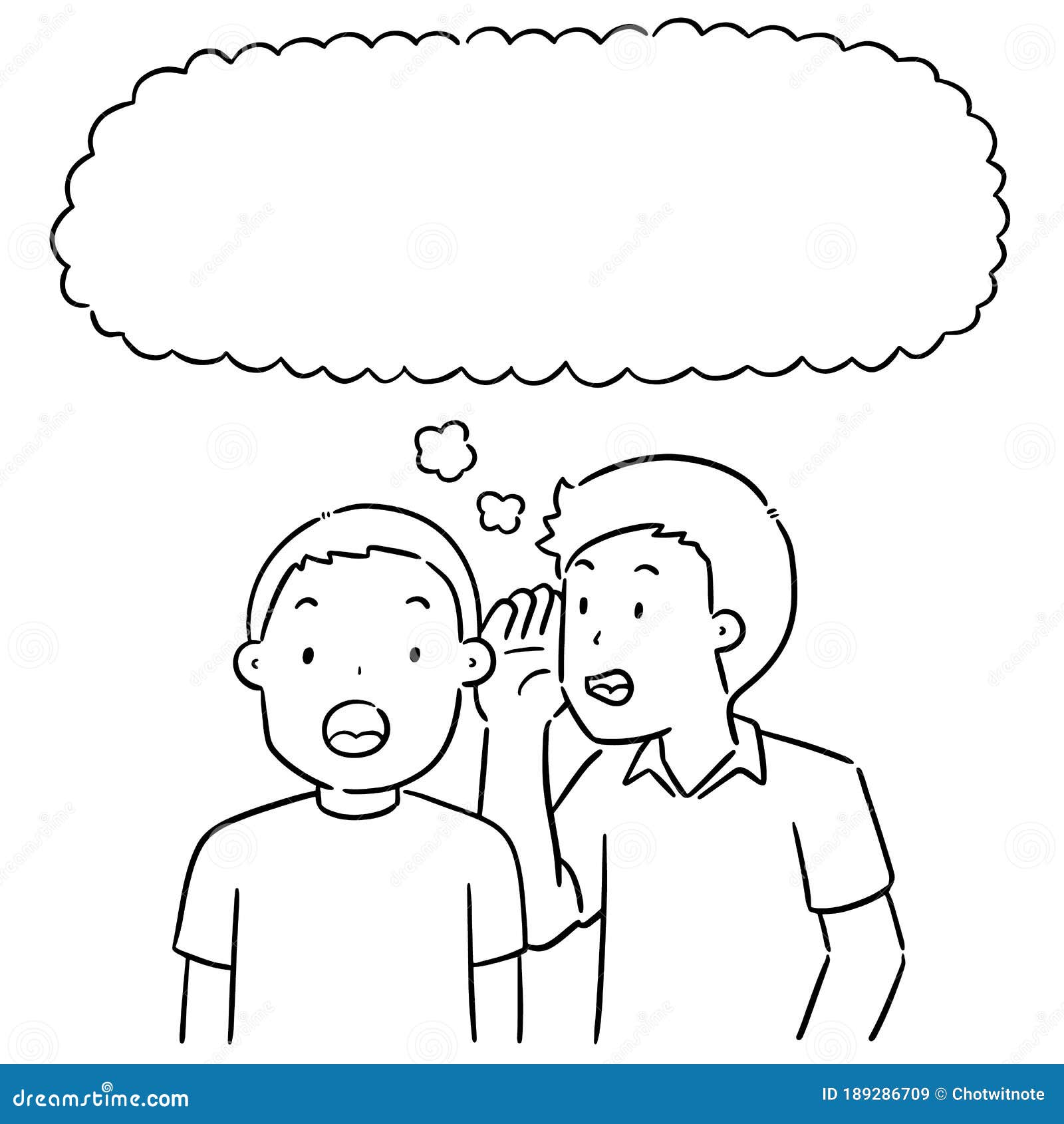 Vector Set of People Whispering Stock Vector - Illustration of ...