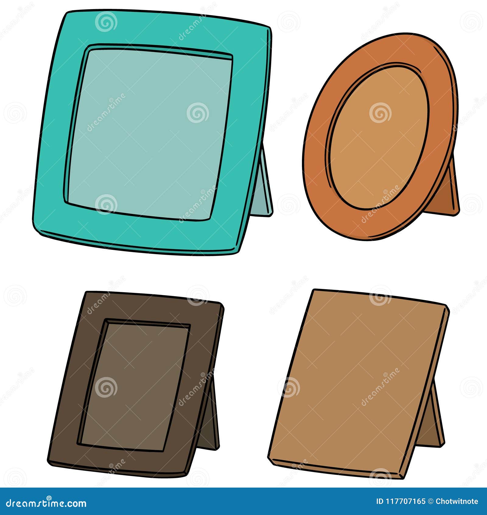 Vector set of photo frame stock vector. Illustration of decorate ...