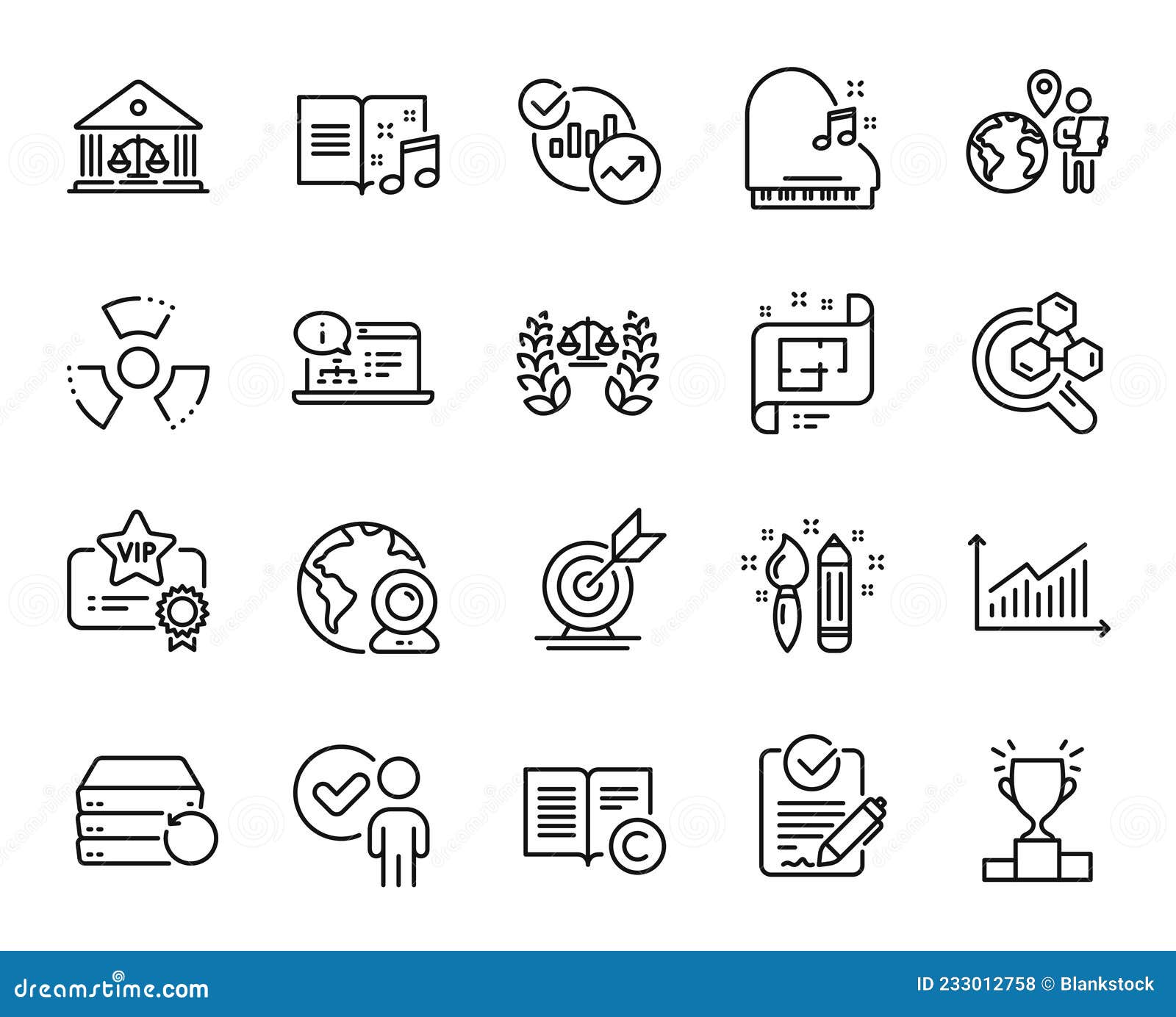Certificate, Chemical Formula And Checkbox Icons Set. Feather, Survey ... Certificate, Chemical Formula And Checkbox Icons Set. Feather, Survey ...