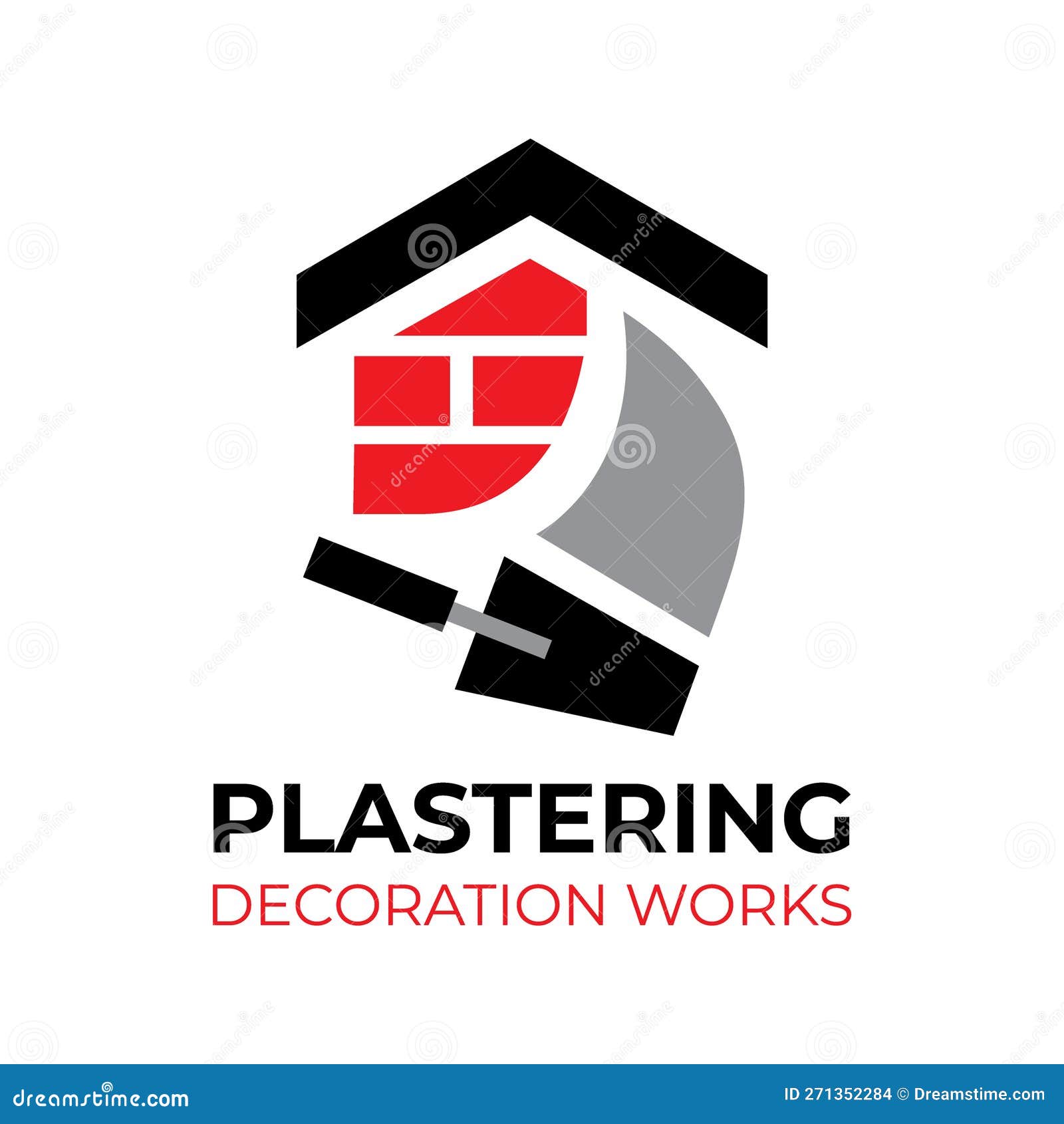 Vector Set of Plastering Finishing Company Logos Stock Vector ...