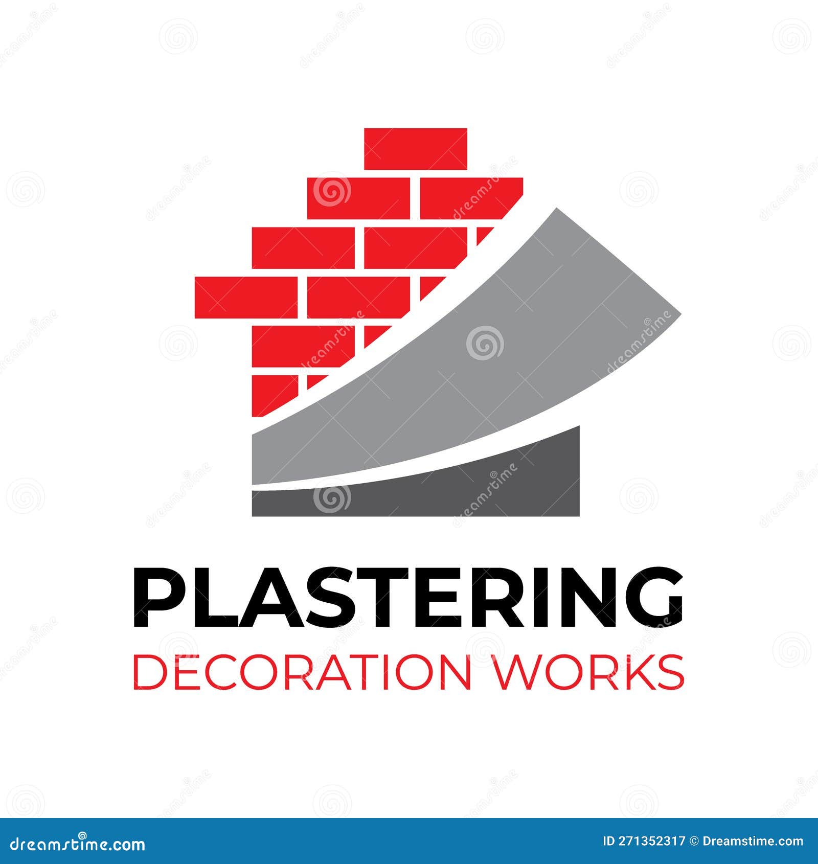 Vector Set of Plastering Finishing Company Logos Stock Vector ...