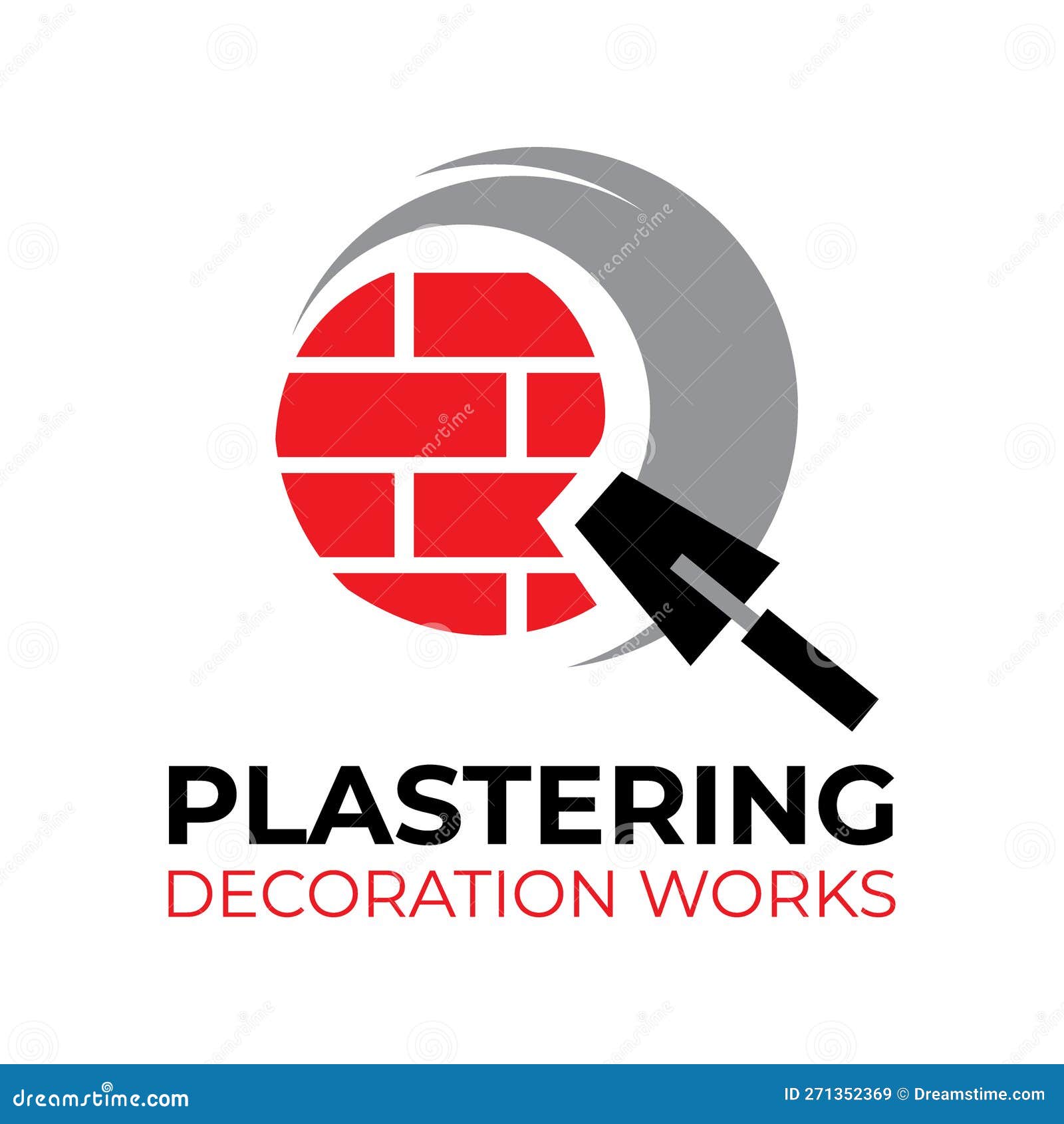 Vector Set of Plastering Finishing Company Logos Stock Illustration ...