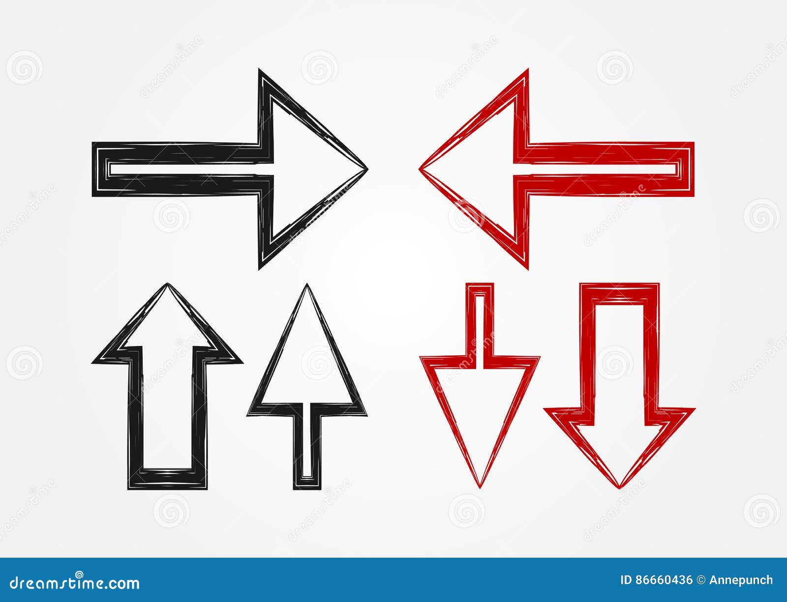 Three Red Arrow Tabs Over Paper Royalty-Free Stock Image ...