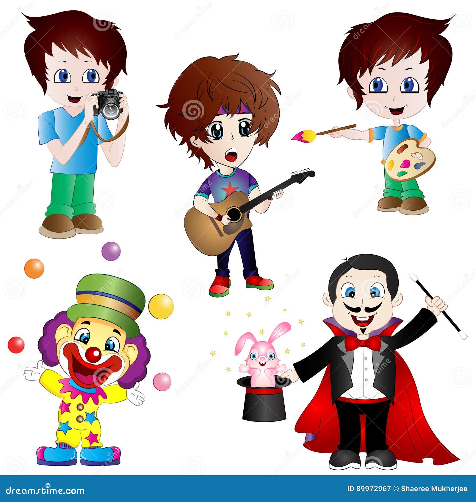 Vector Set Of Professions Characters. | CartoonDealer.com #87823249