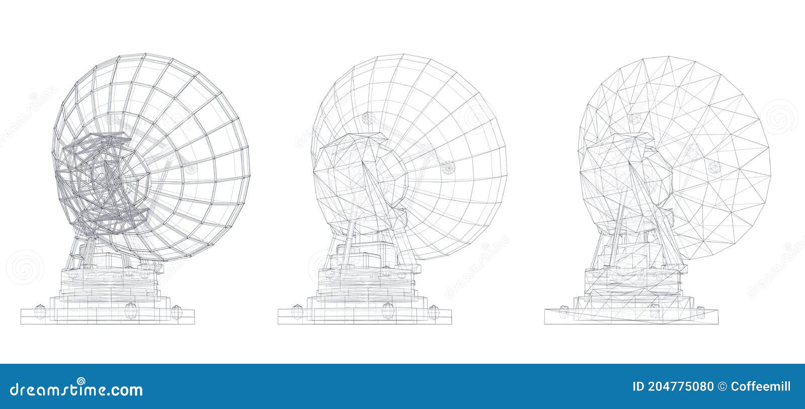 Vector set. Radio antenna stock vector. Illustration of broadcast ...