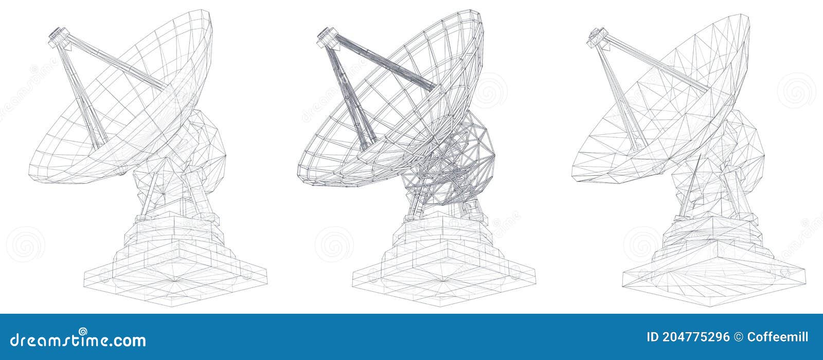 Vector set. Radio antenna stock vector. Illustration of design - 204775296