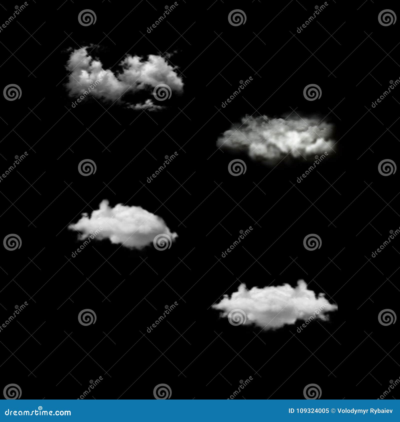 Vector Set of Realistic Isolated Cloud on the Transparent Background ...