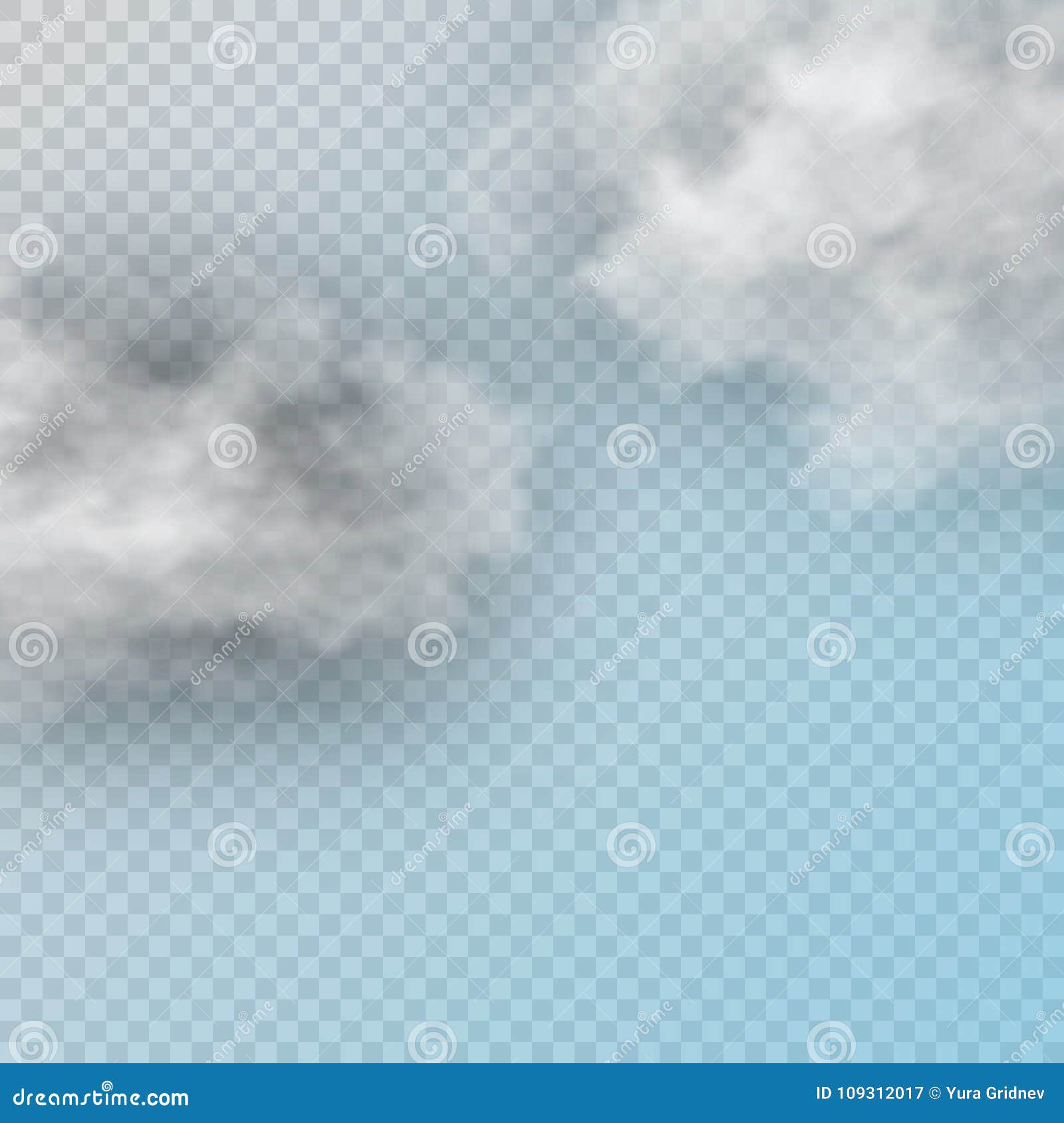 Vector Set of Realistic Isolated Cloud on the Transparent Background ...