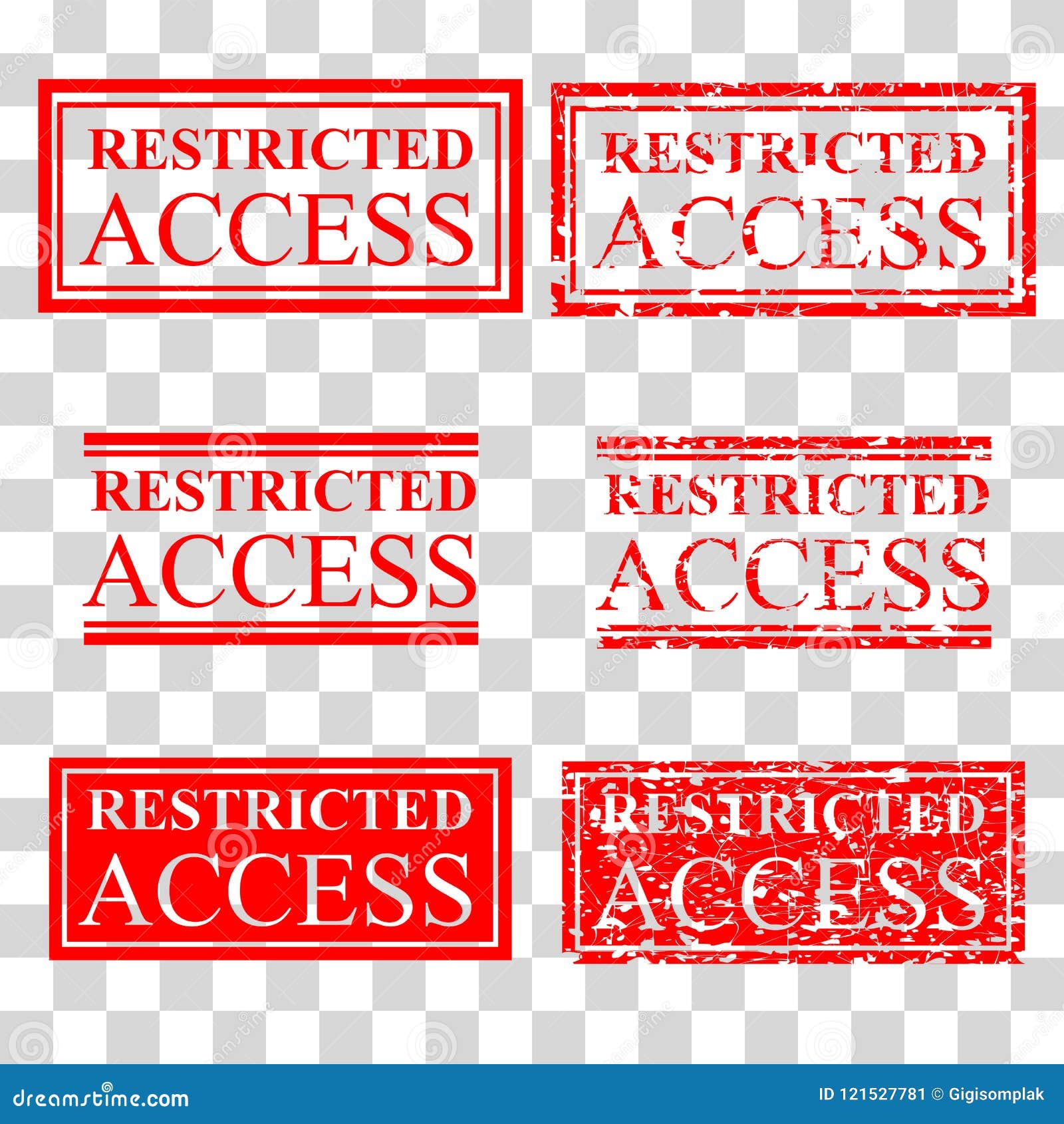 Set Red Rubber Stamp Effect Restricted Access at Transparent Effect ... Set Red Rubber Stamp Effect Restricted Access at Transparent Effect ...