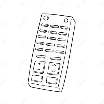 Vector Set of Remote Control Stock Vector - Illustration of drawn, draw ...