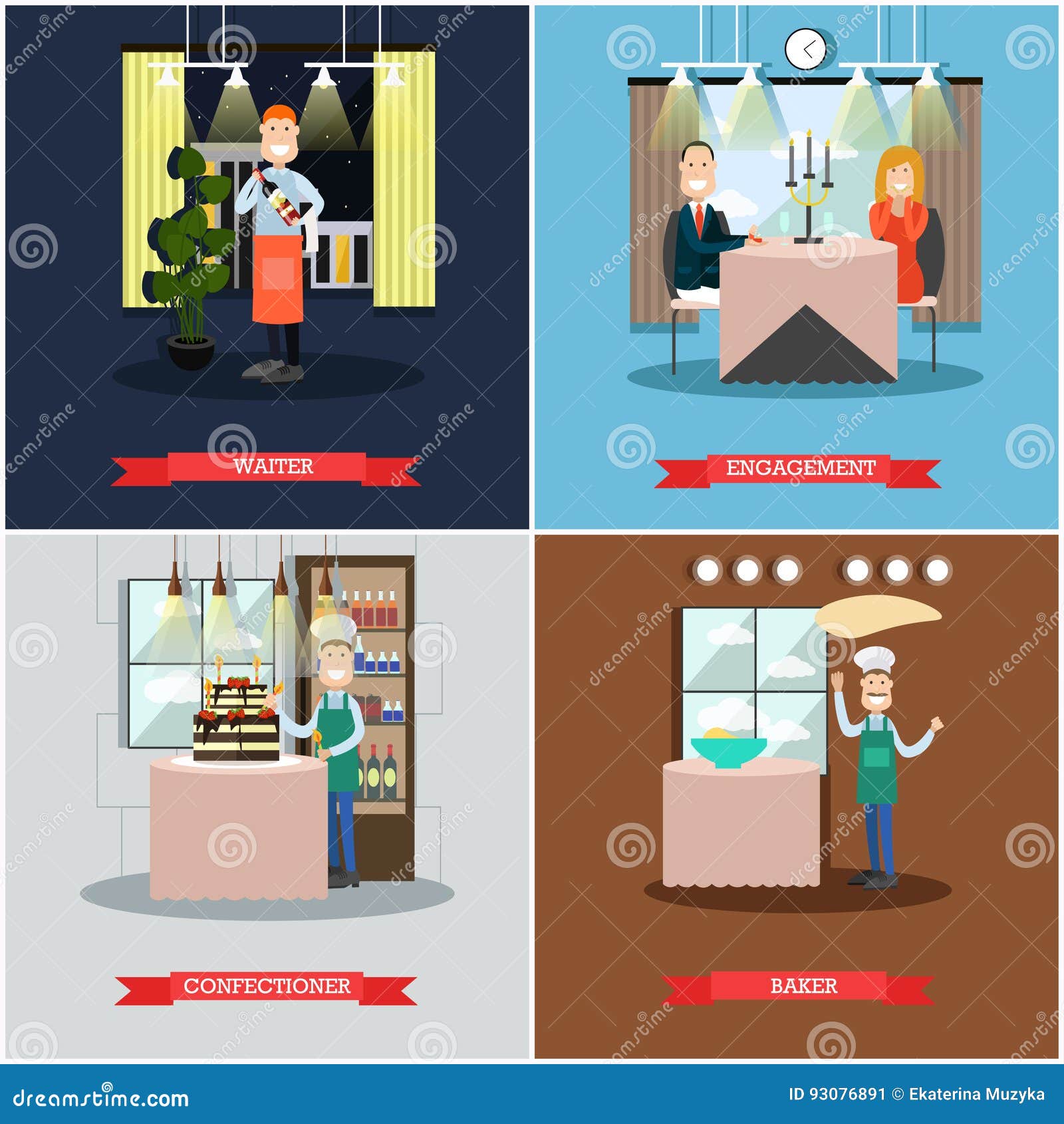 Restaurant People. Catering Staff Services Buffet Banquet Hall Event ...