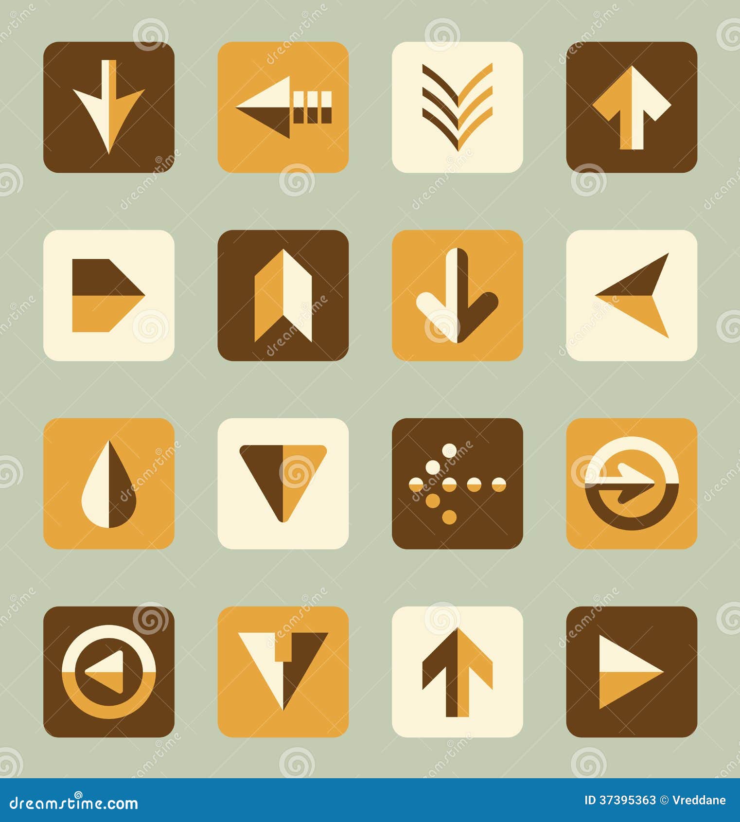 Flat Arrow Icons Stock Photo | CartoonDealer.com #39292902