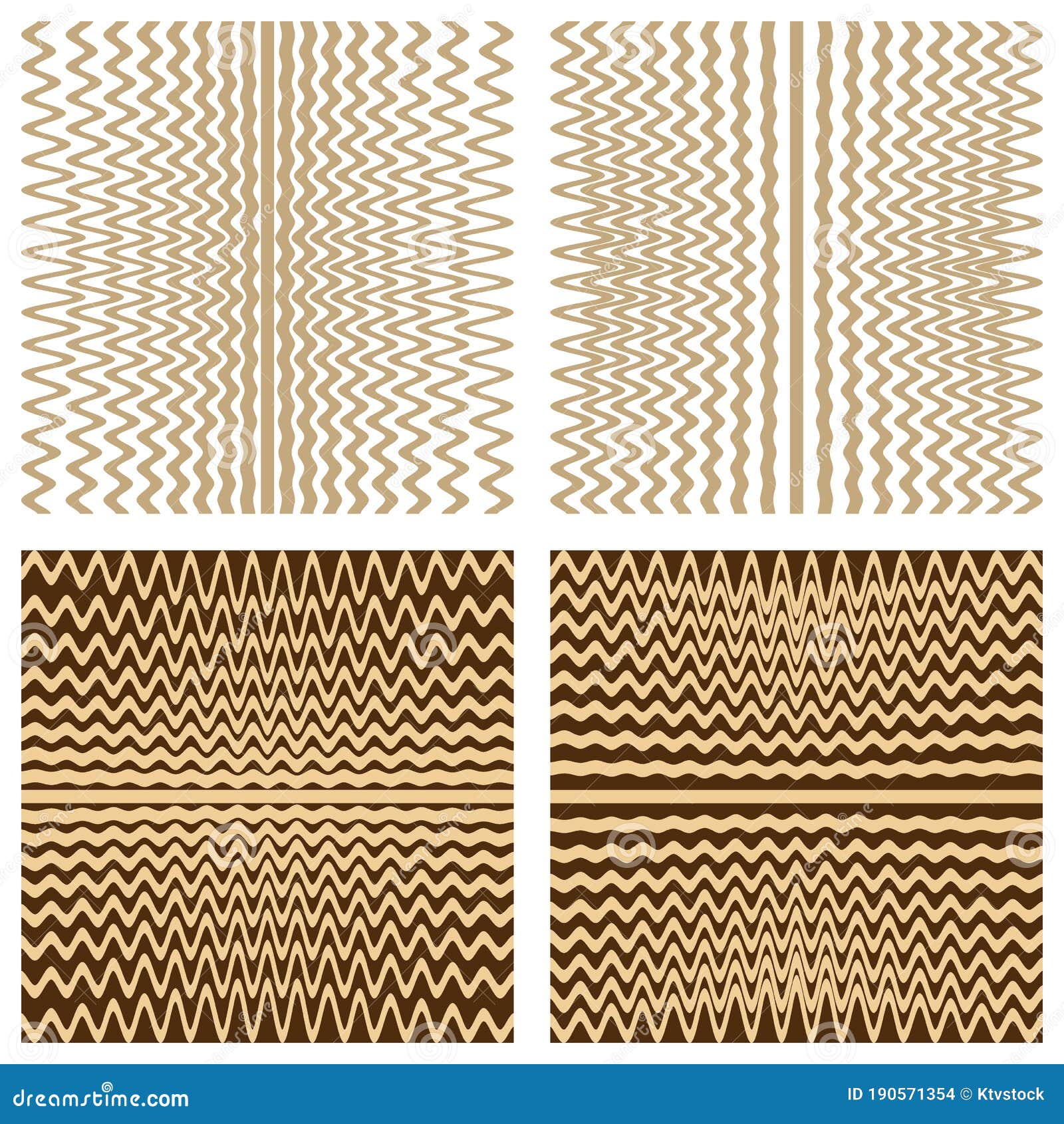 Vector Set with Rhythmic Lines Backgrounds. Stock Vector - Illustration ...