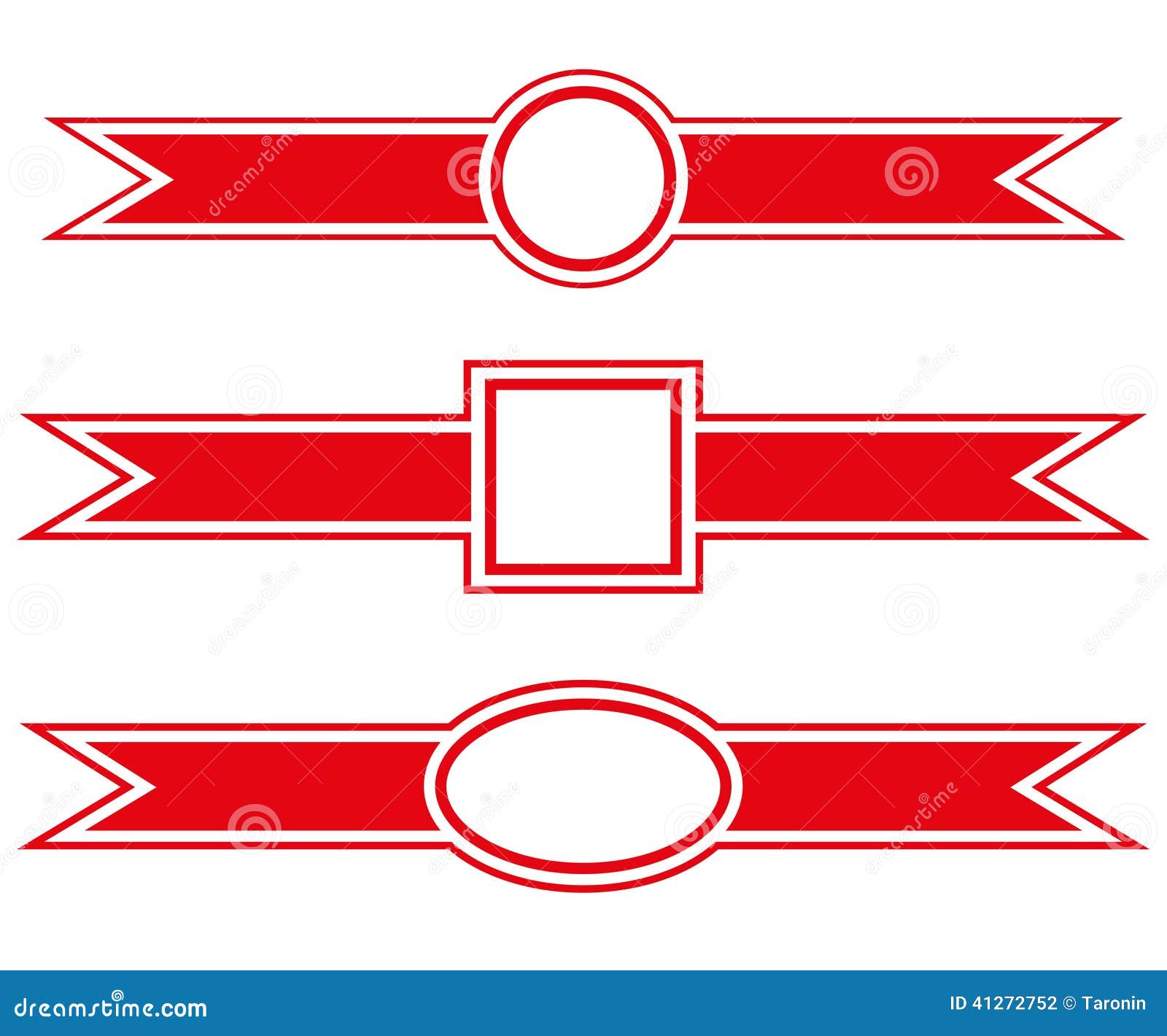 Vector set. Ribbons. stock illustration. Illustration of logo - 41272752