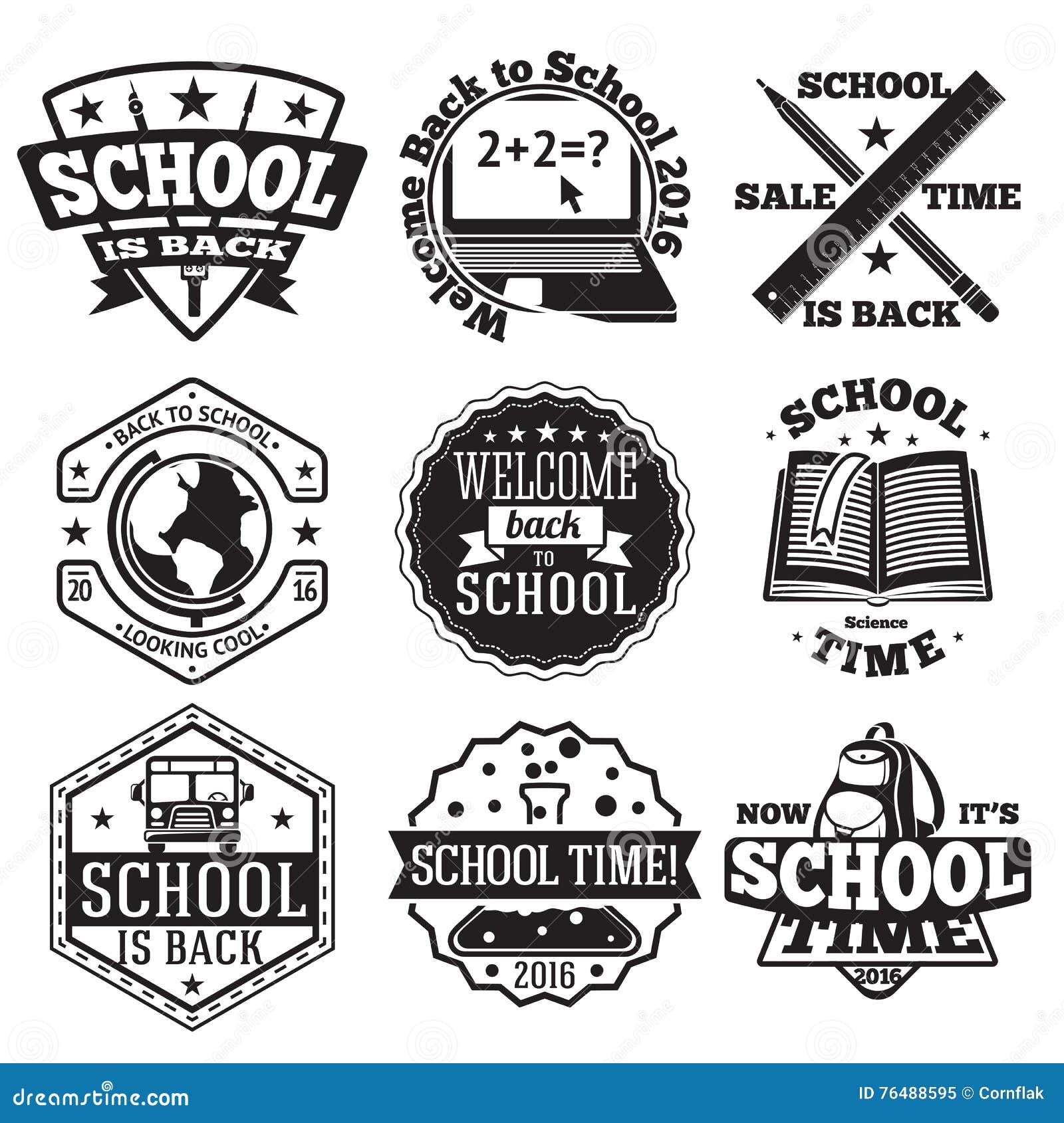 Old School Badges Vintage Frame Western Border Retro Label Cartoon ...