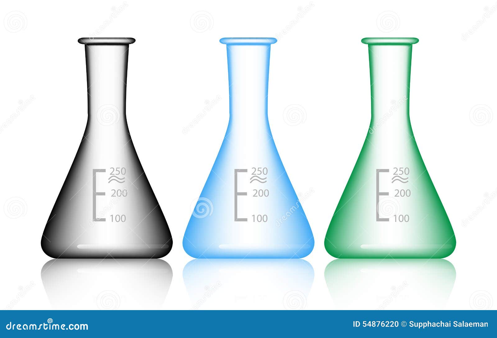 Vector Set of Science Glassware Stock Vector - Illustration of isolated ...